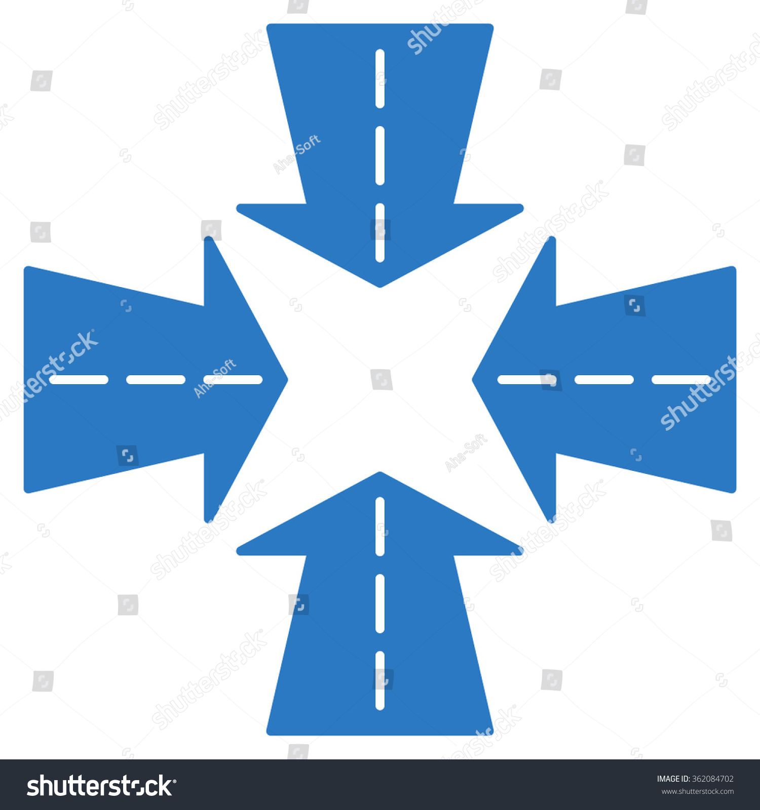 Merge Directions Icon Stock Vector (Royalty Free) 362084702 | Shutterstock