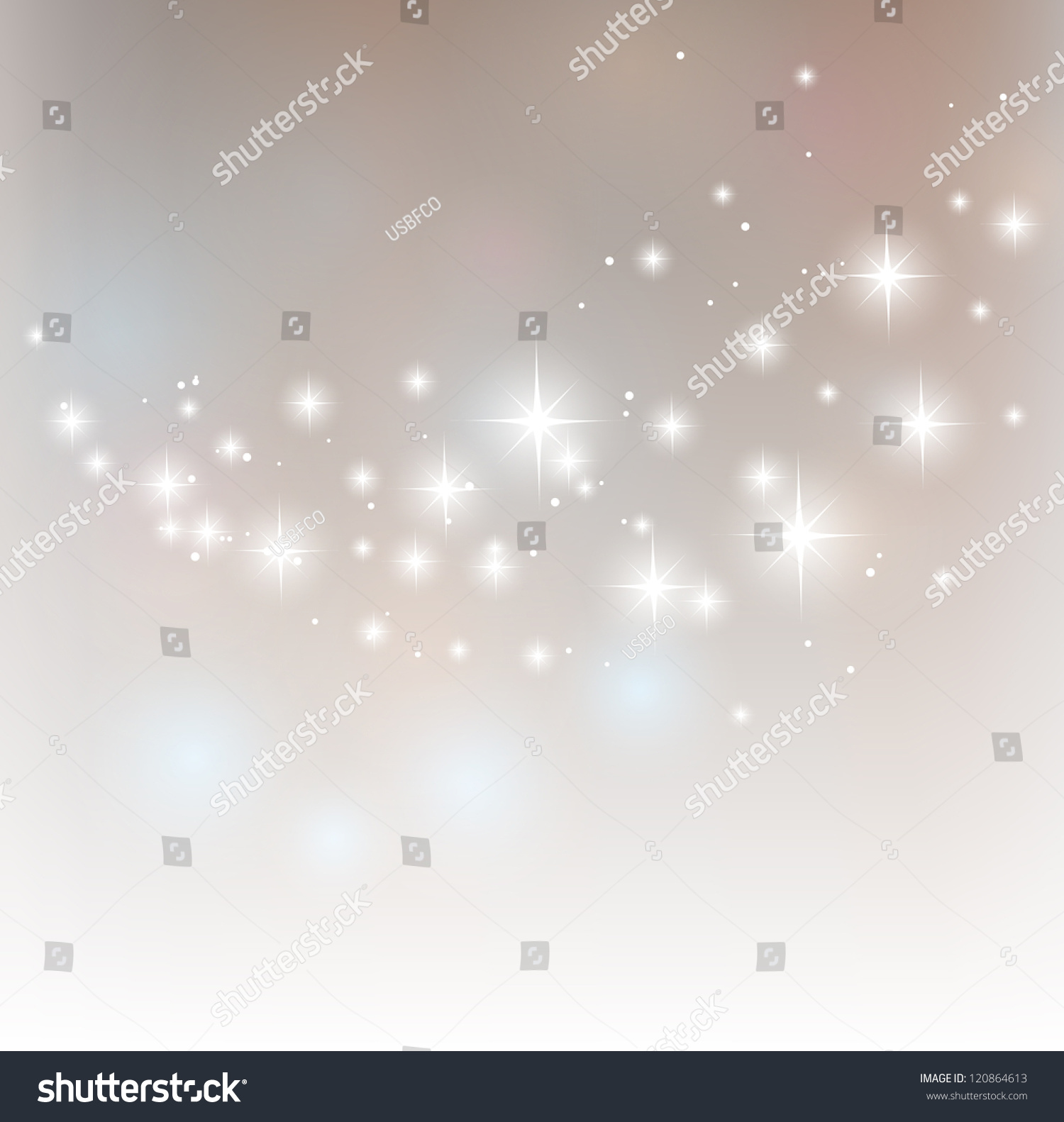 Merry Christmas Starry Vector Background Stock Vector (Royalty Free ...