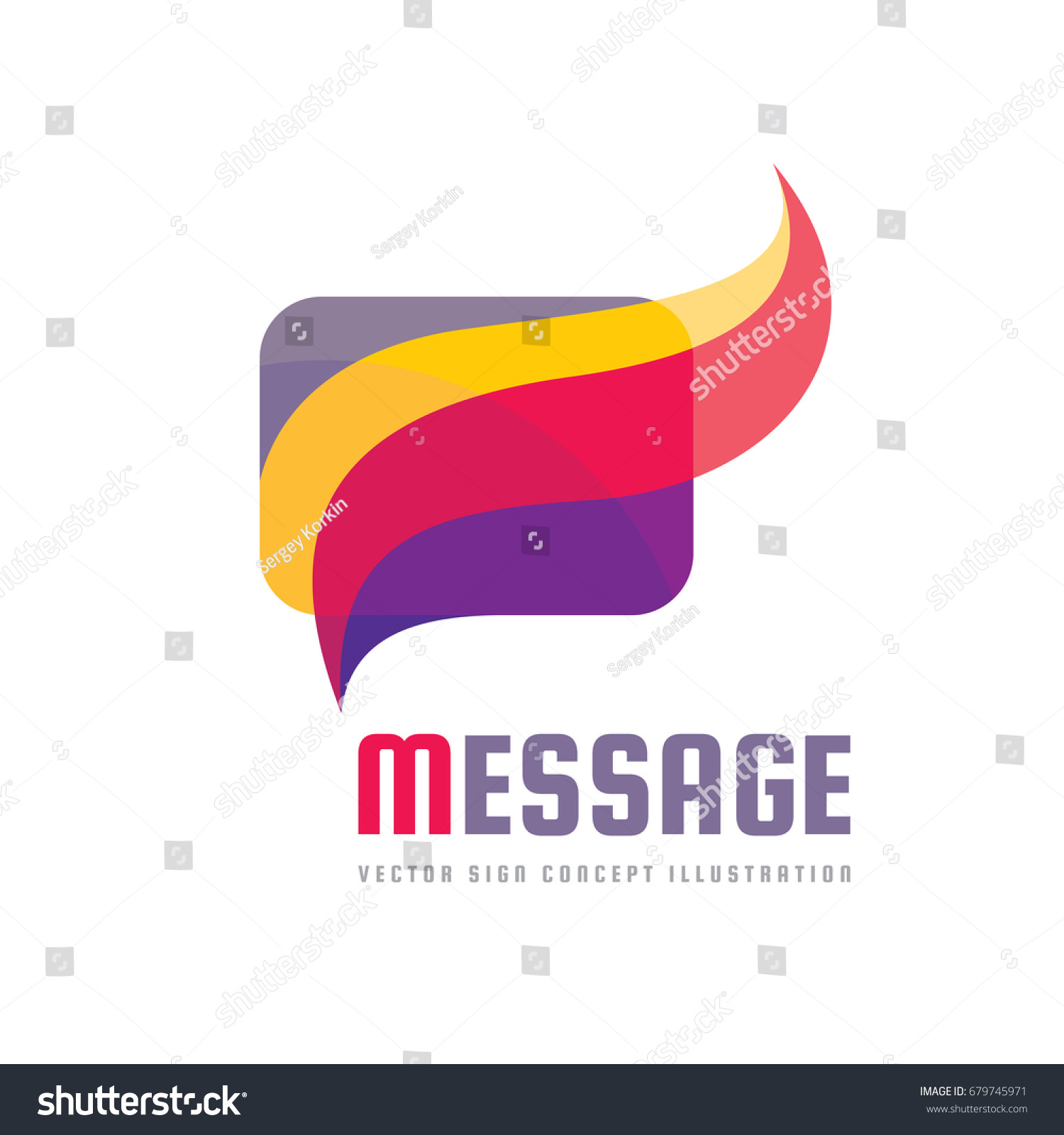 Message Creative Vector Background Illustration Communication Stock ...