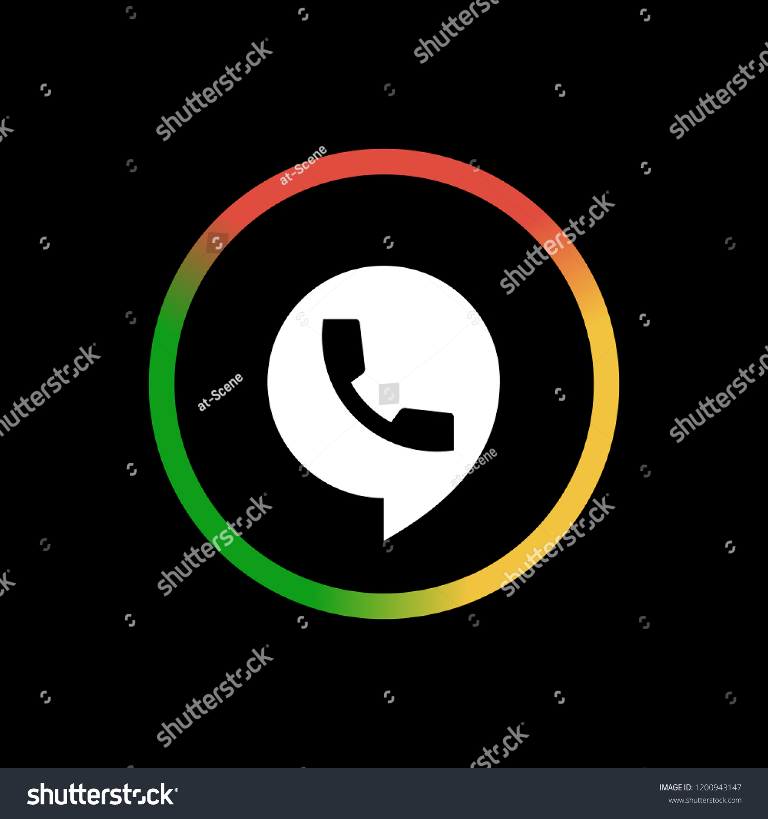 Messaging App App Icon Stock Vector (Royalty Free) 1200943147 ...