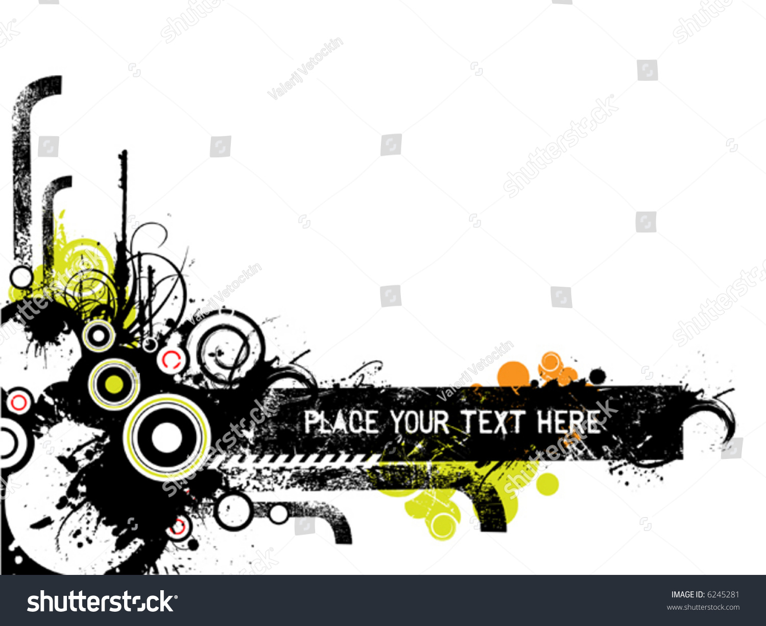 Messy Grunge Logo Stock Vector (Royalty Free) 6245281