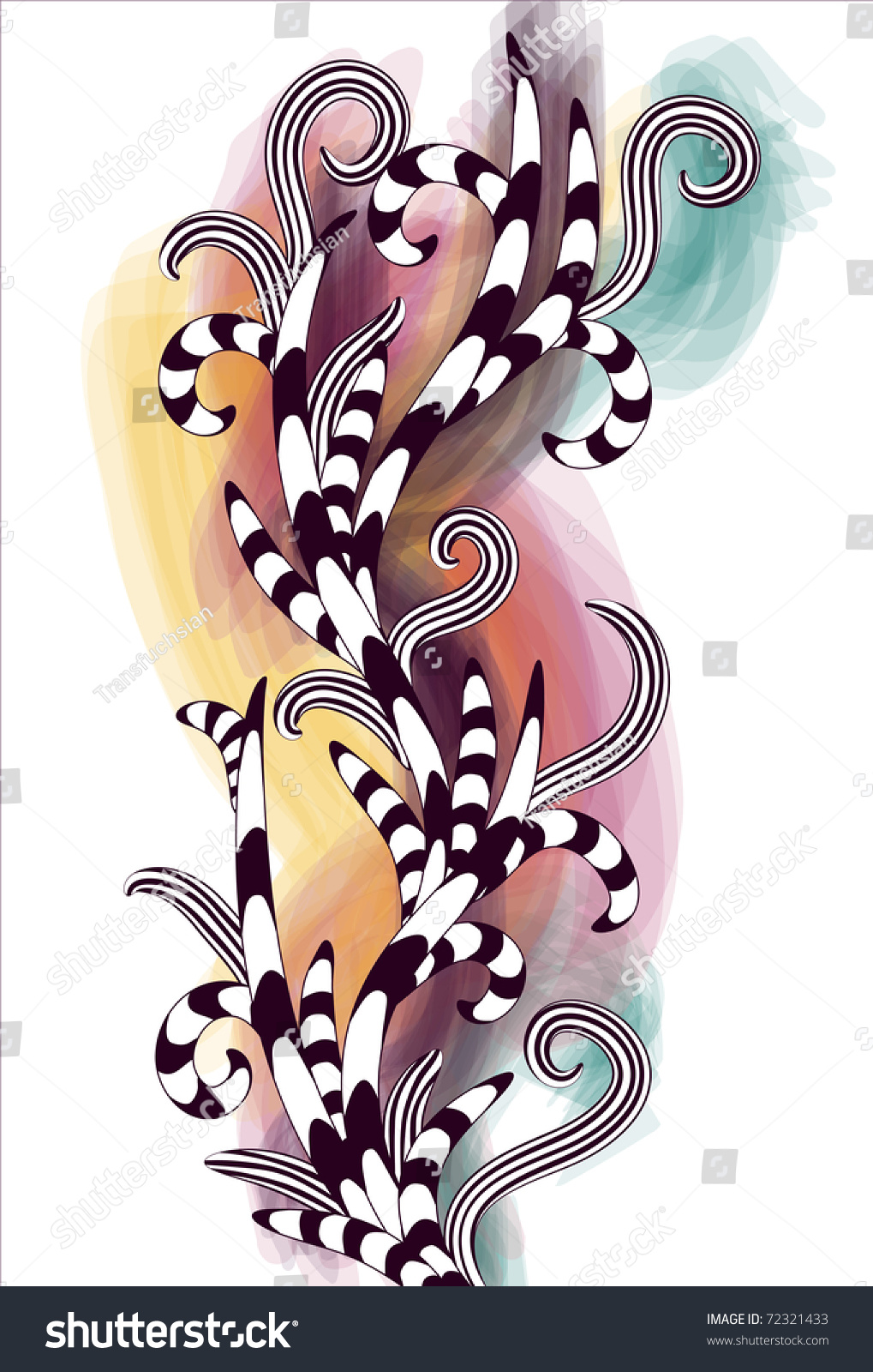 Messy Hand Drawn Painted Background Stock Vector (Royalty Free ...