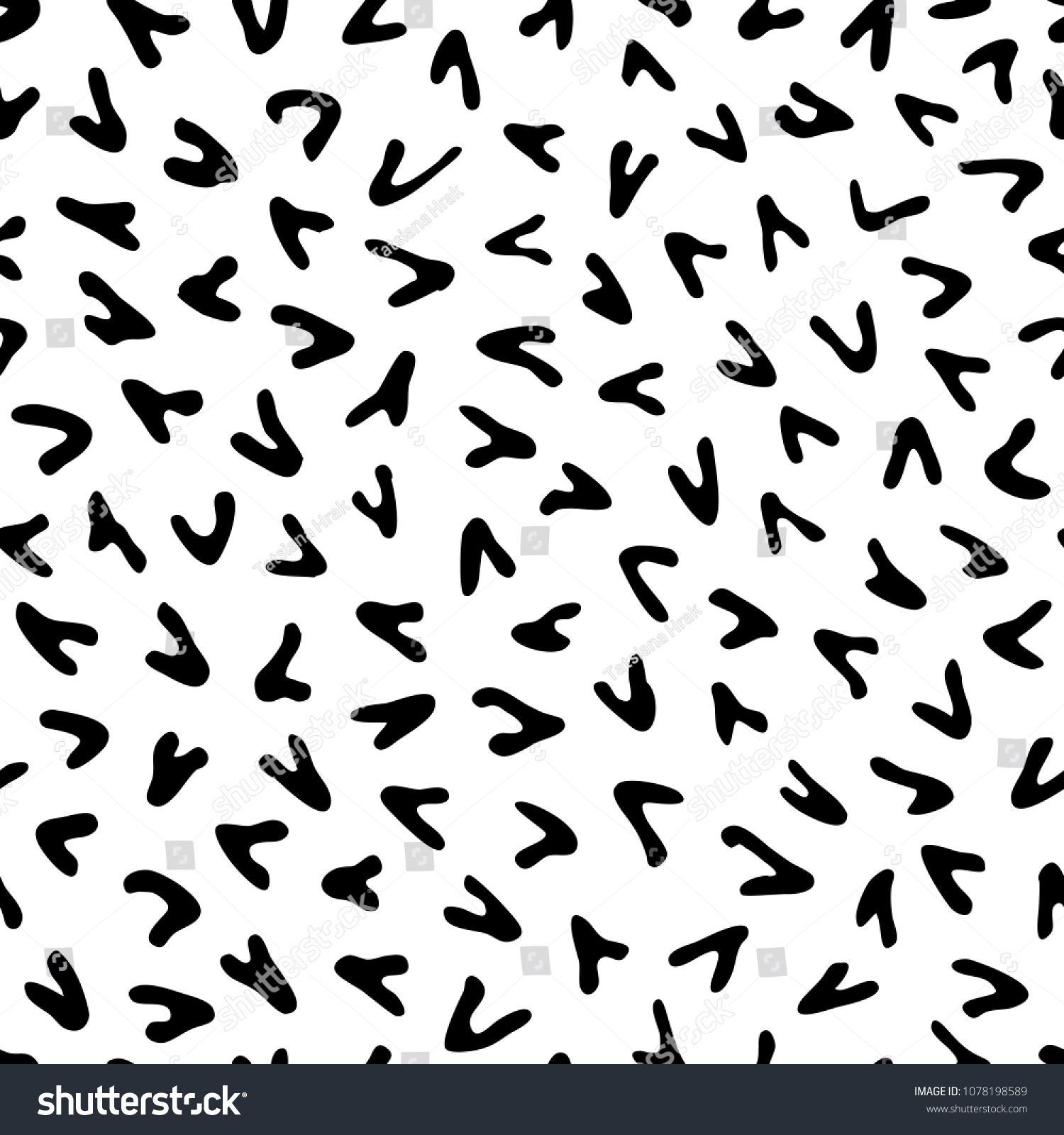 Messy Vector Seamless Pattern Hand Painted Stock Vector (Royalty Free ...