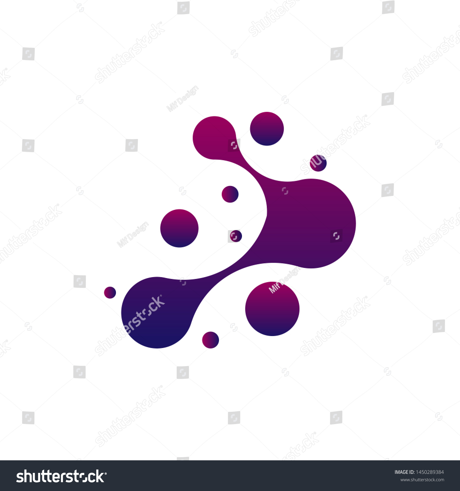 Metaball Icon Vector Design Template Vector Stock Vector (Royalty Free ...