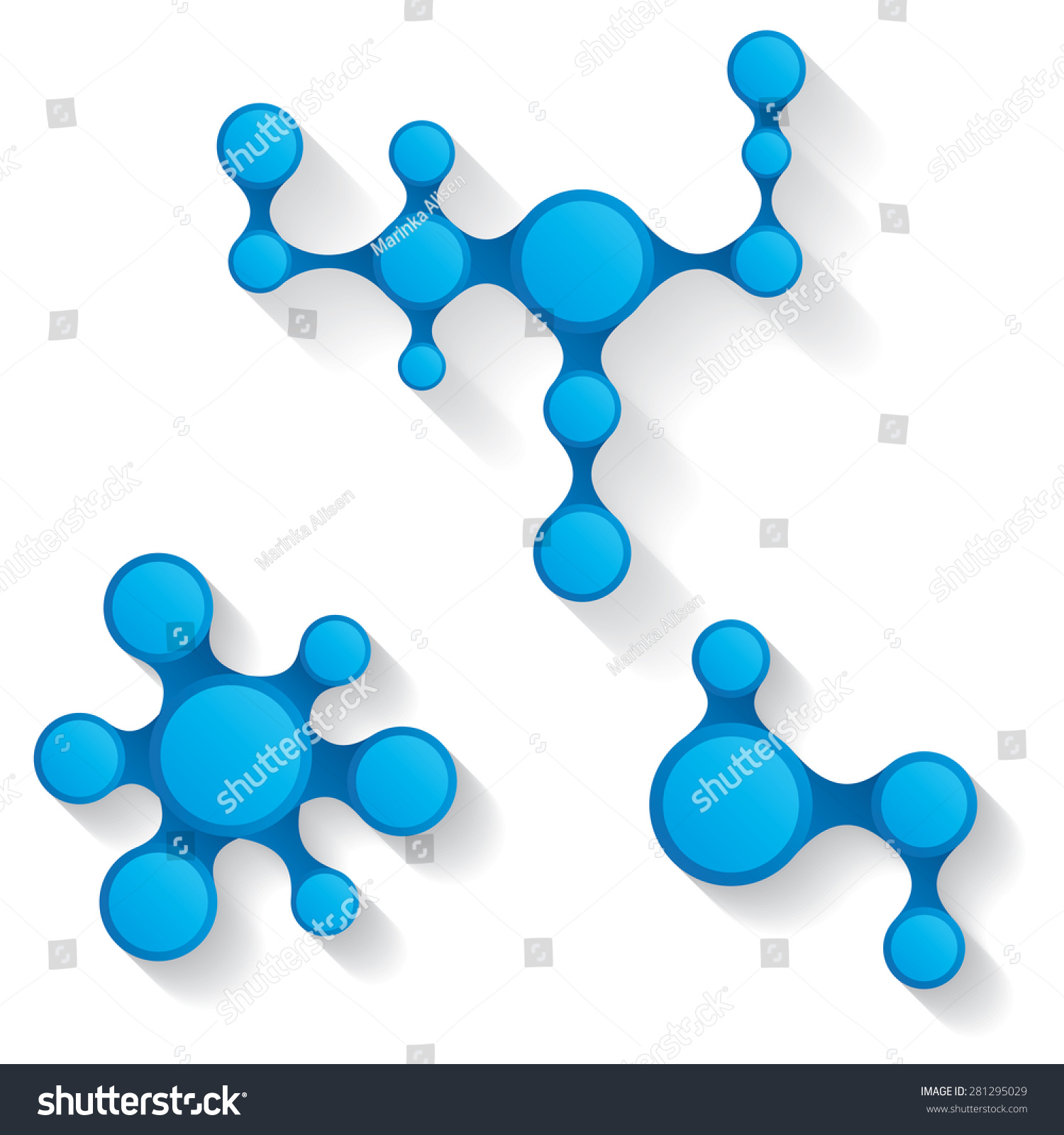 Metaball Infographic Set Stock Vector (Royalty Free) 281295029 ...