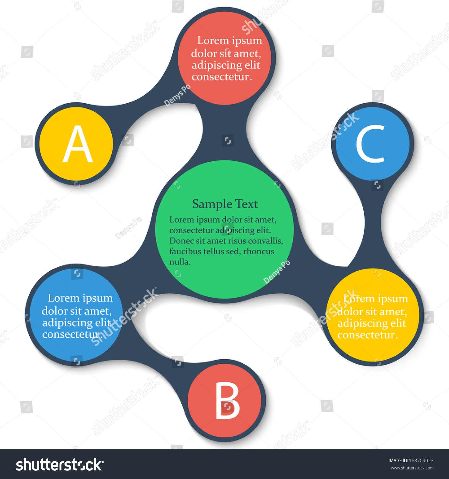 Metaball Infographics Vector Design Stock Vector (Royalty Free ...