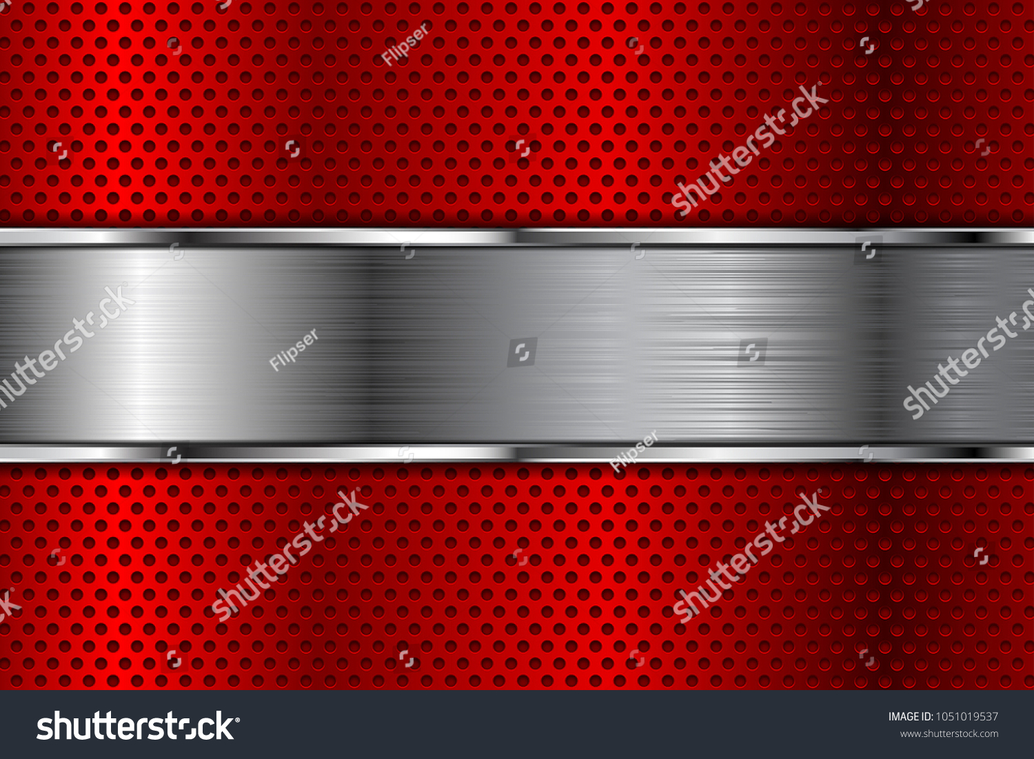 Metal Background Red Perforated Texture Vector Stock Vector (Royalty ...