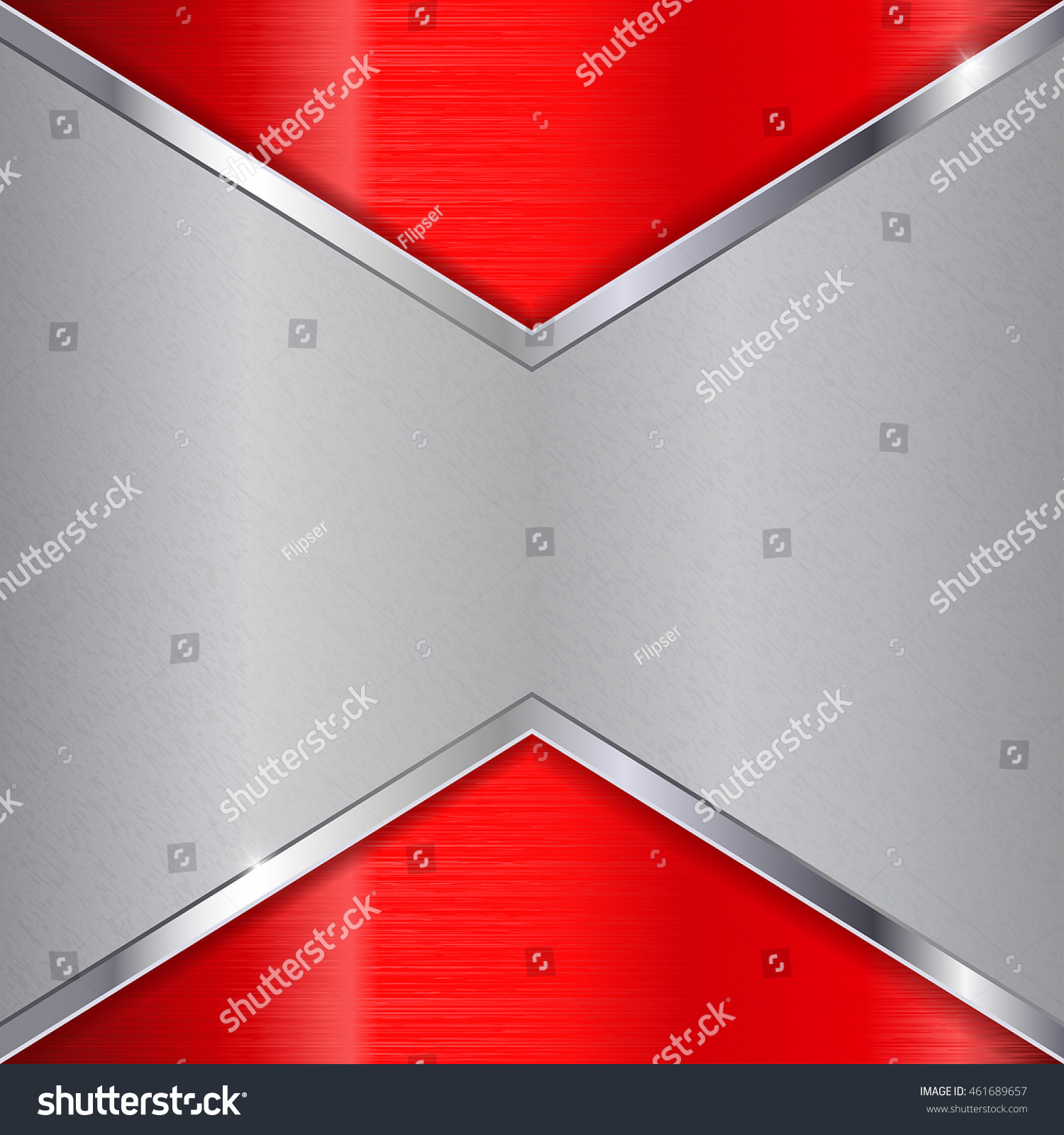 Metal Background Red Sections Vector Illustration Stock Vector (Royalty ...