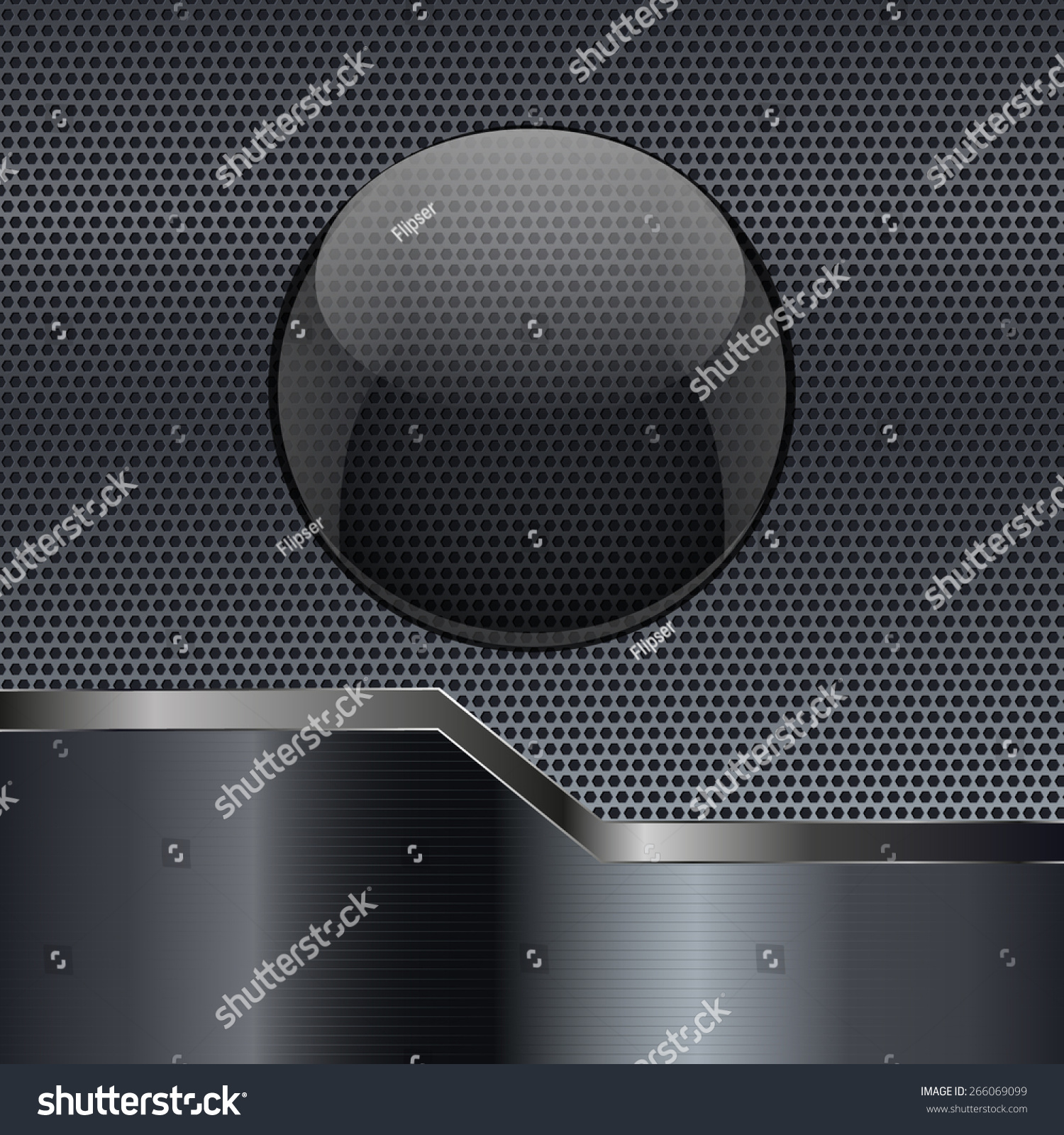 Metal Background Transparent Button Vector Illustration Stock Vector ...