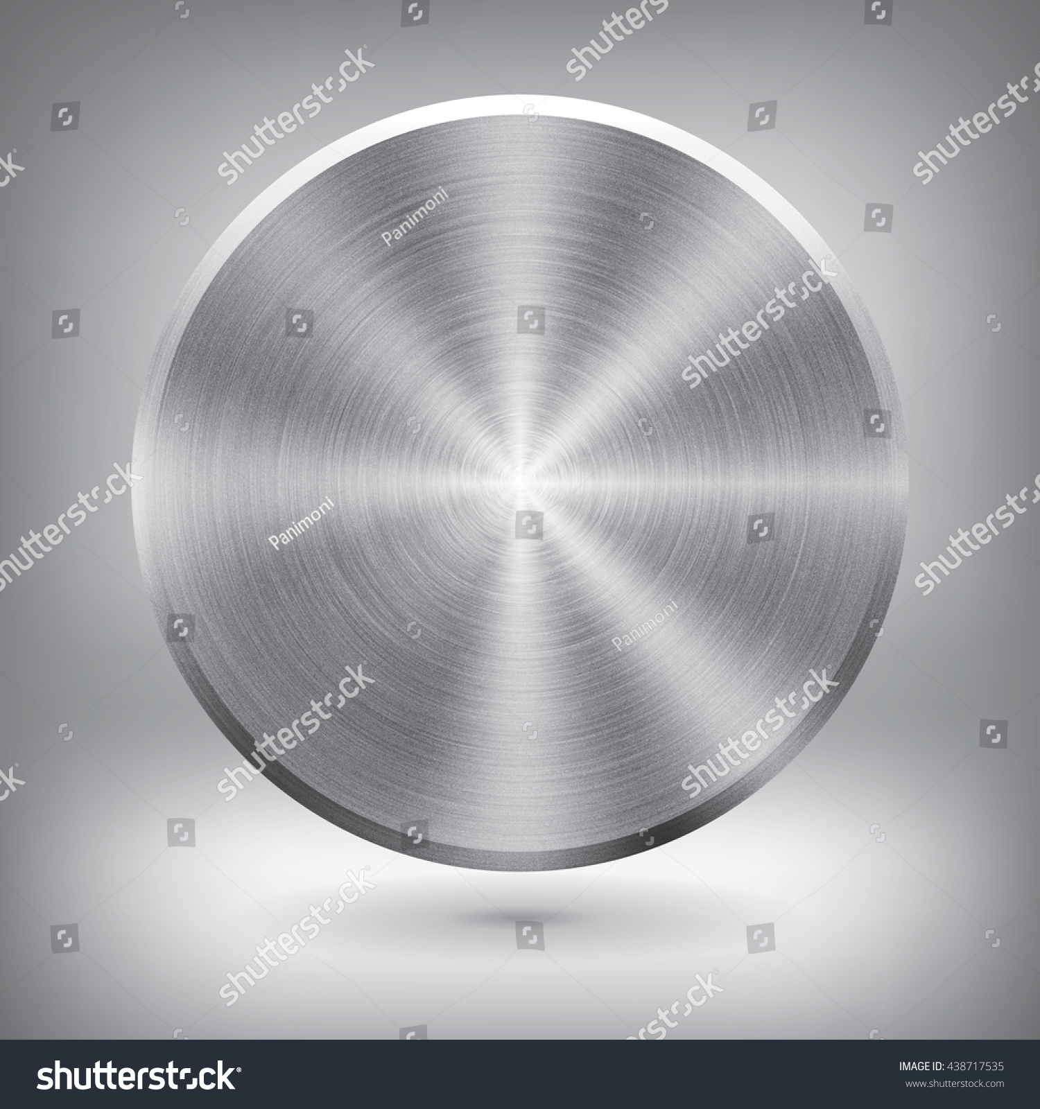 Metal Button Vector Metallic Texture Round Stock Vector (Royalty Free ...