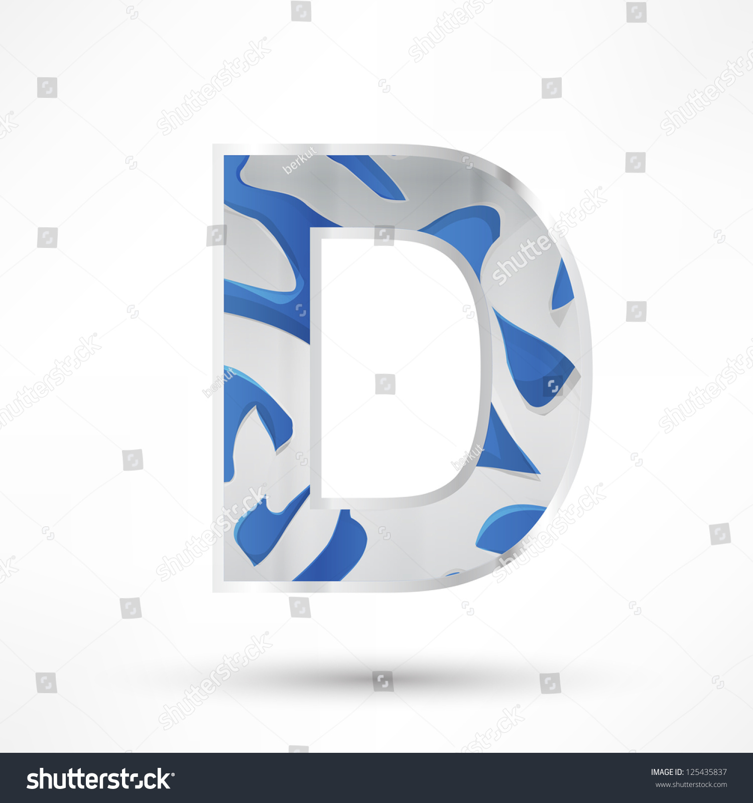 Metal Chopped Letters Stock Vector (Royalty Free) 125435837 | Shutterstock