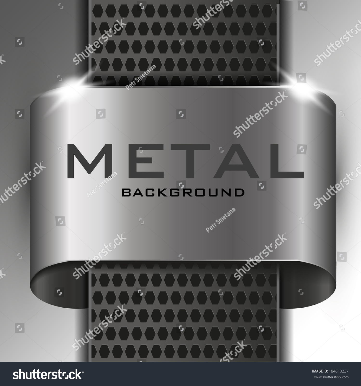 Metal Chrome Vector Background Stock Vector (Royalty Free) 184610237