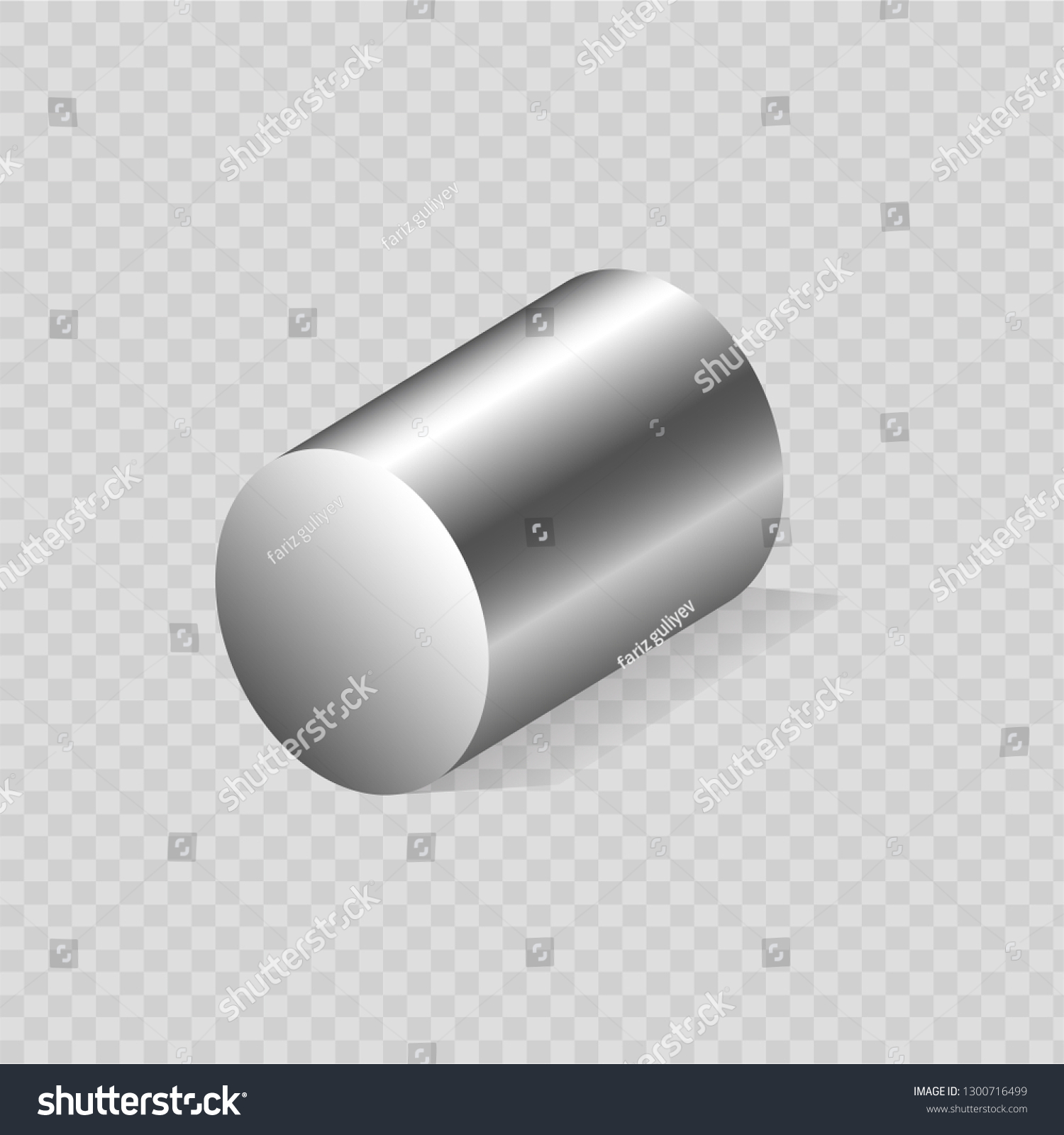 Metal Cylinder Vector Stock Vector (Royalty Free) 1300716499 | Shutterstock