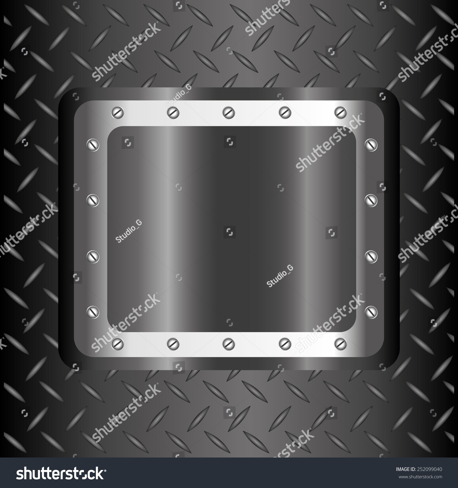 Metal Design Vector Illustration Stock Vector (Royalty Free) 252099040 ...
