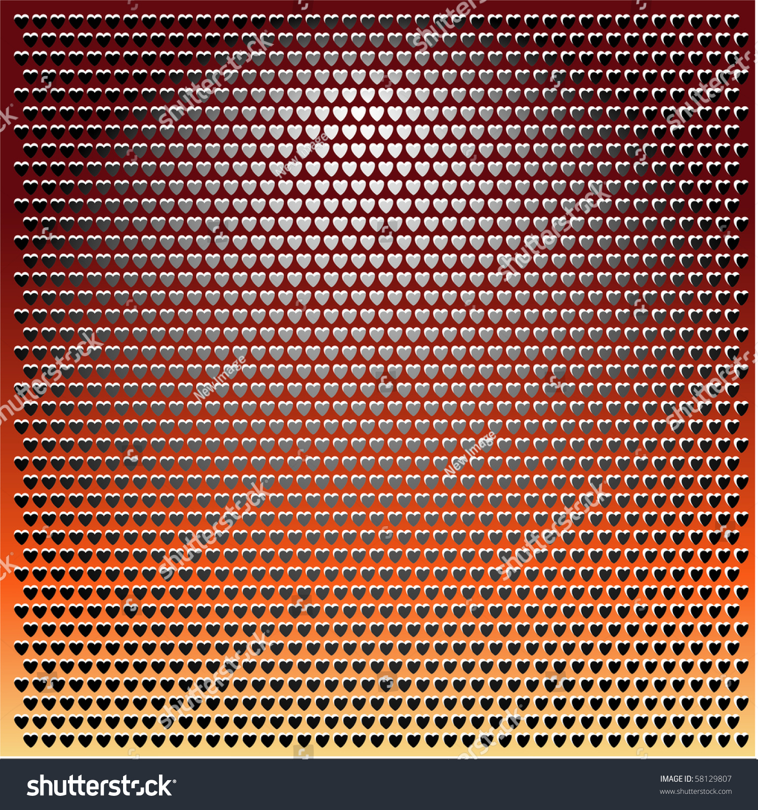 Metal Grill Rust Heart Texture Background Stock Vector (Royalty Free ...