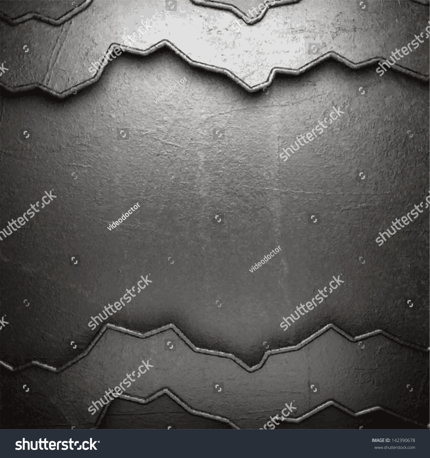 Metal On Wall Background Stock Vector (Royalty Free) 142390678 ...