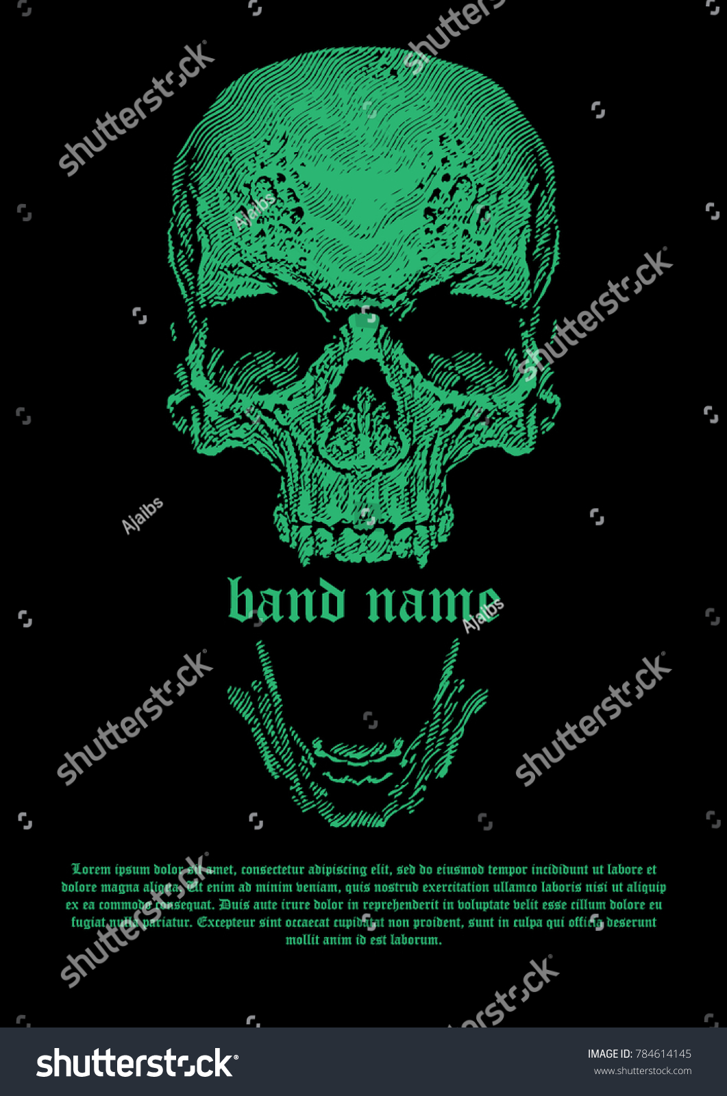 Metal Poster Flyer Template Stock Vector (Royalty Free) 784614145 ...