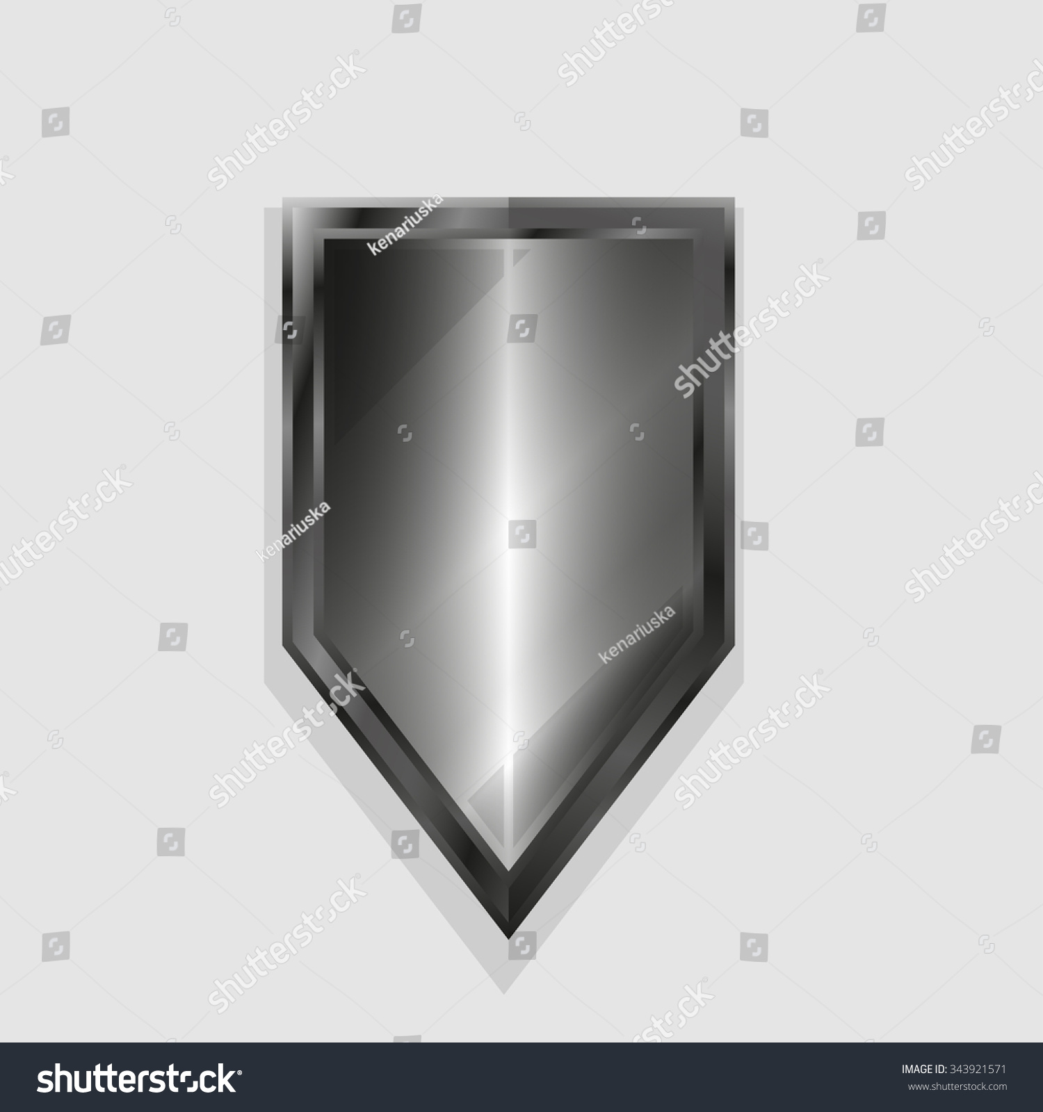 Metal Shield Vector Shield Illustration Stock Vector (Royalty Free ...