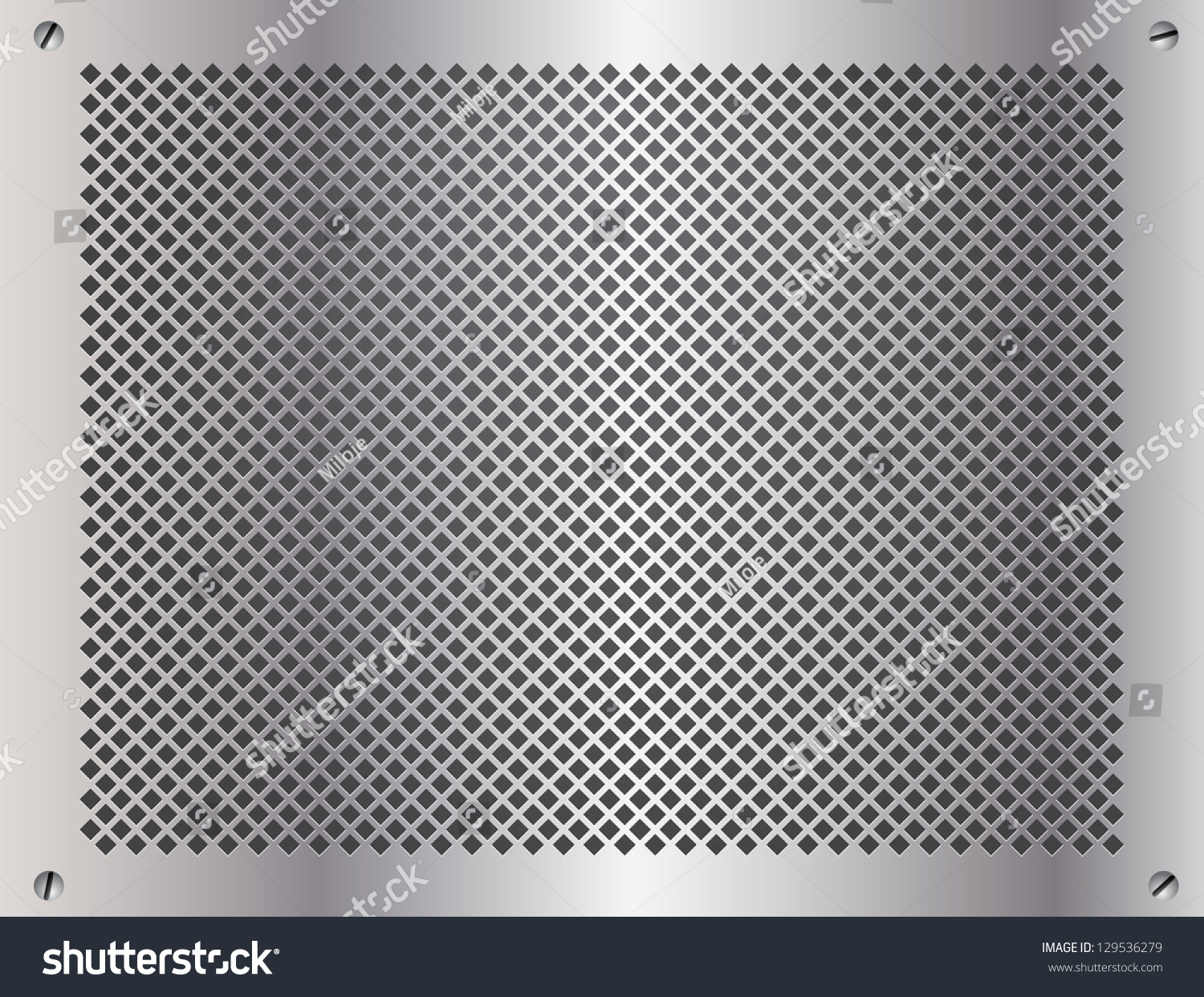 Metal Template Background Stock Vector (Royalty Free) 129536279 ...