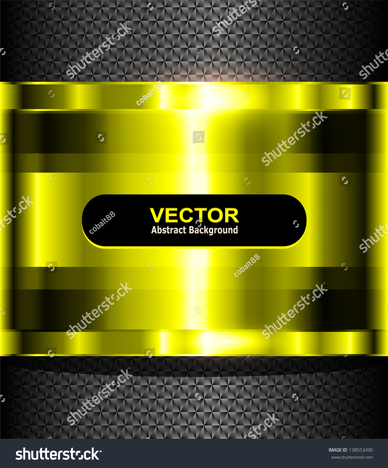Metallic Background Shiny Gold Vector Stock Vector (Royalty Free) 138553490