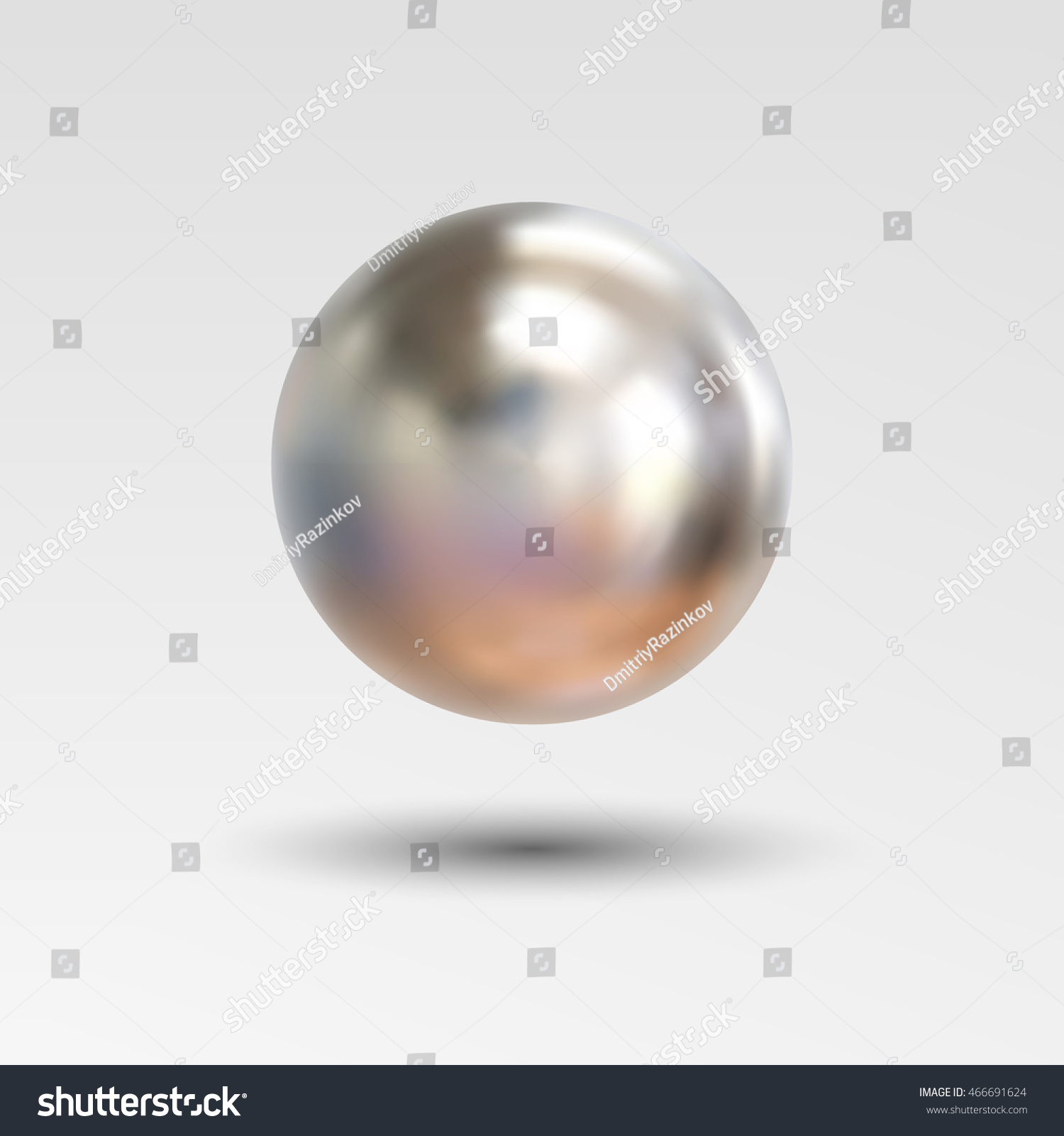 Metallic Reflective Ball Vector Illustration Stock Vector (Royalty Free ...