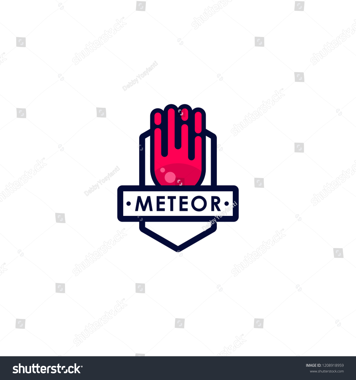 Meteor Logo Design: เวกเตอร์สต็อก (ปลอดค่าลิขสิทธิ์) 1208918959 ...