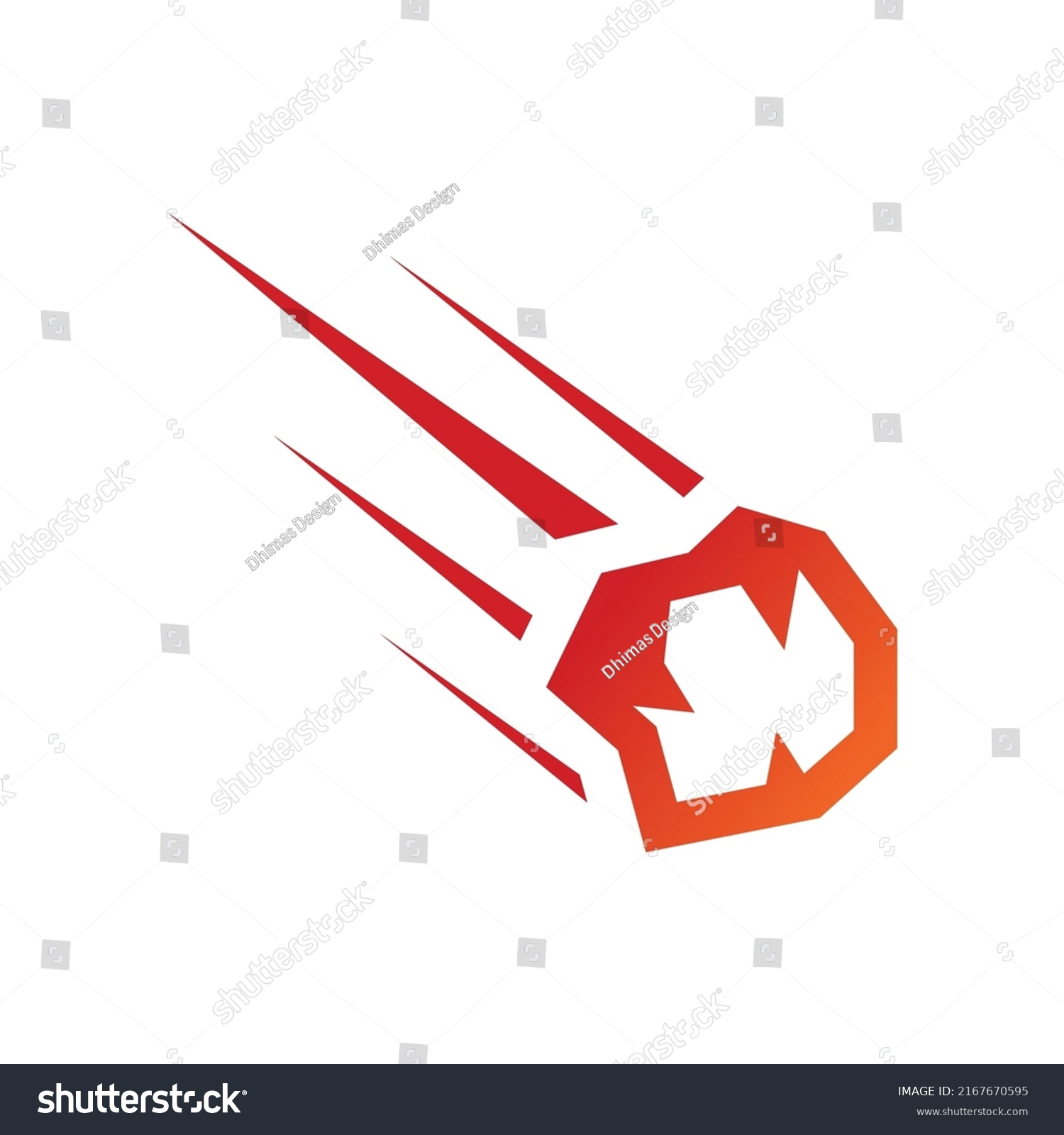 Meteor Vector Logo Design Template Stock Vector (Royalty Free ...