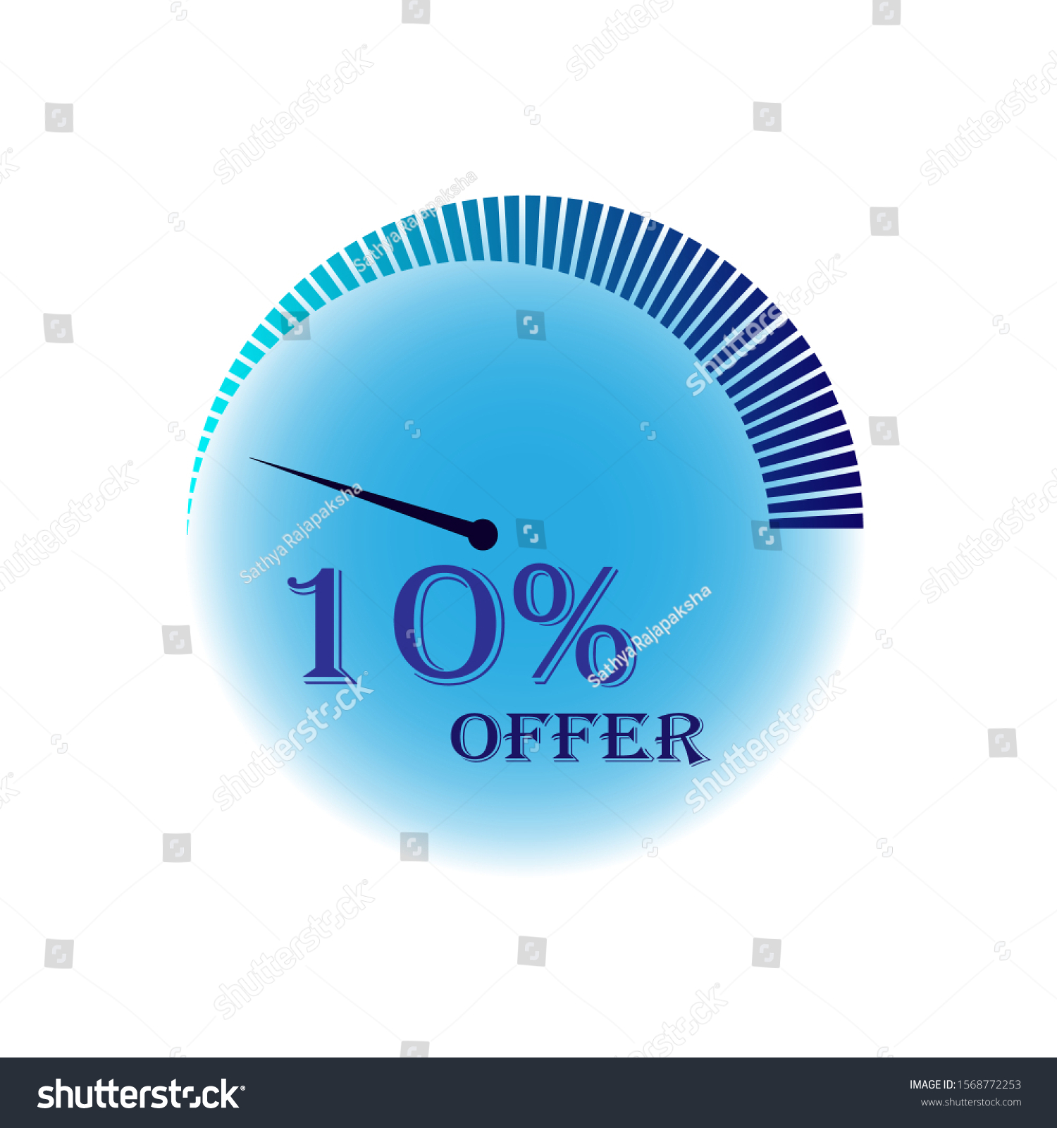 Meter Percentage Vector Showing 10 Stock Vector (Royalty Free ...