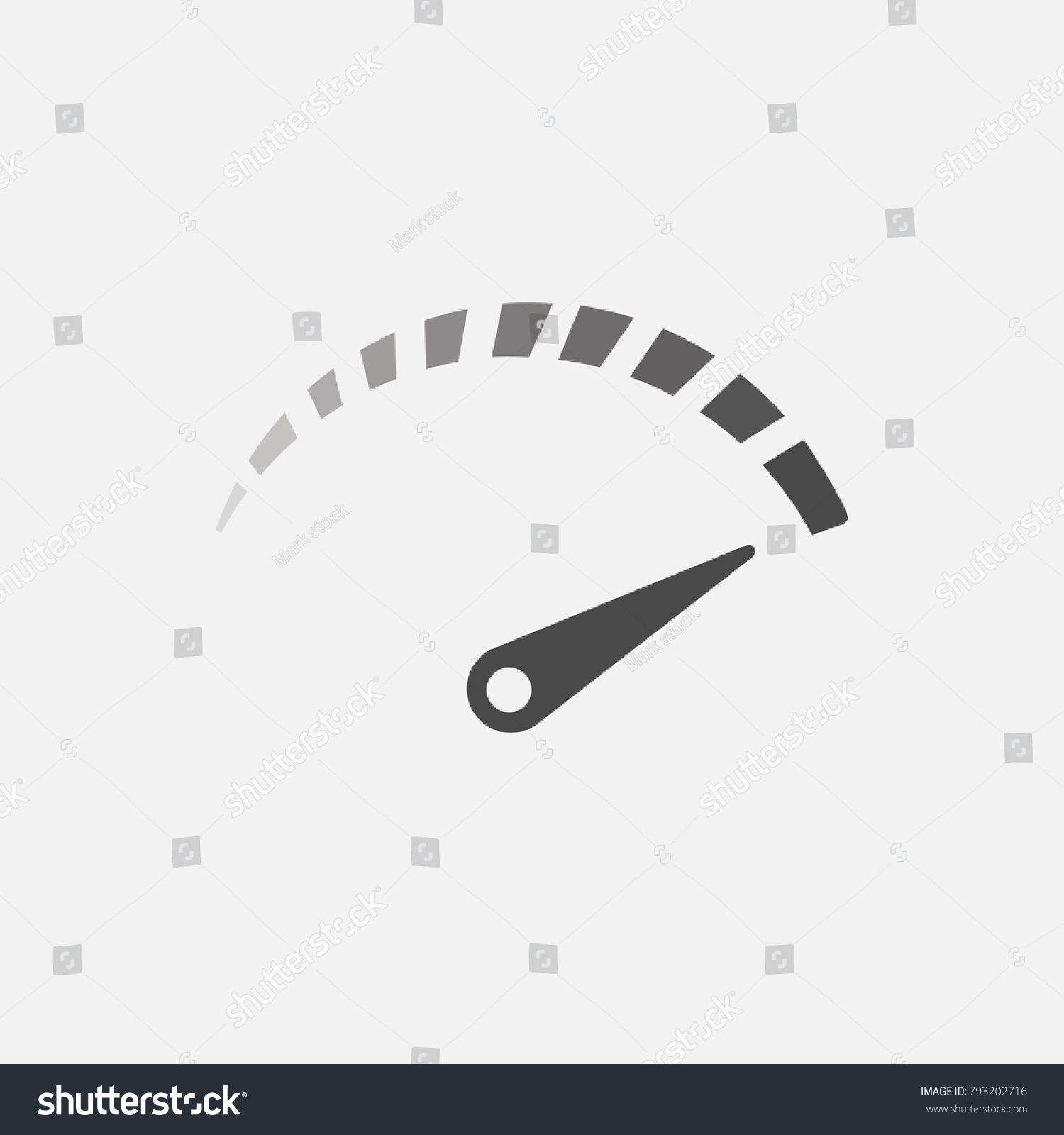 Meter Reader Electric Voltage Car Speedometer Stock Vector (Royalty ...