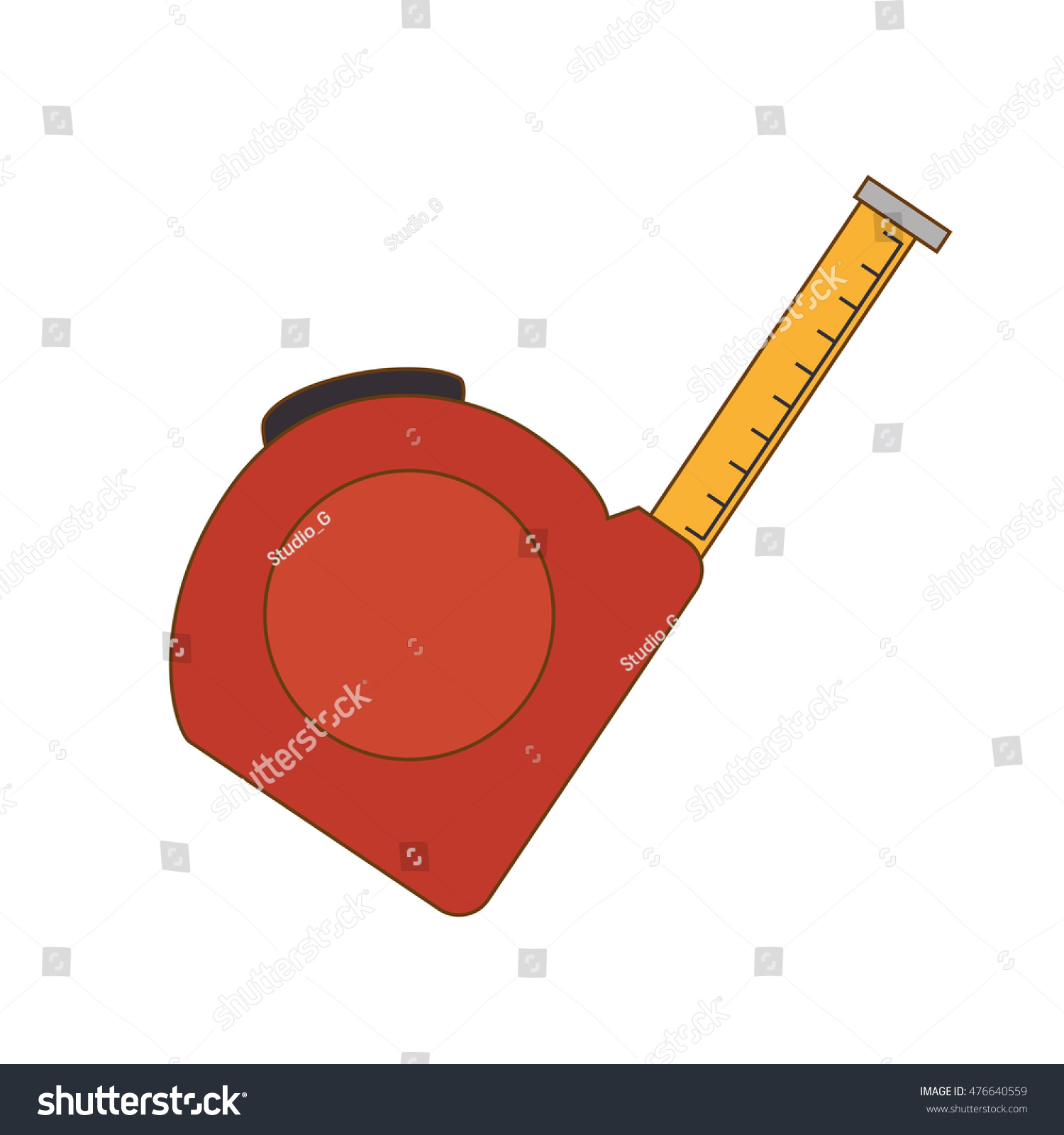 Meter Tool Measurement Object Construction Instrument Stock Vector ...