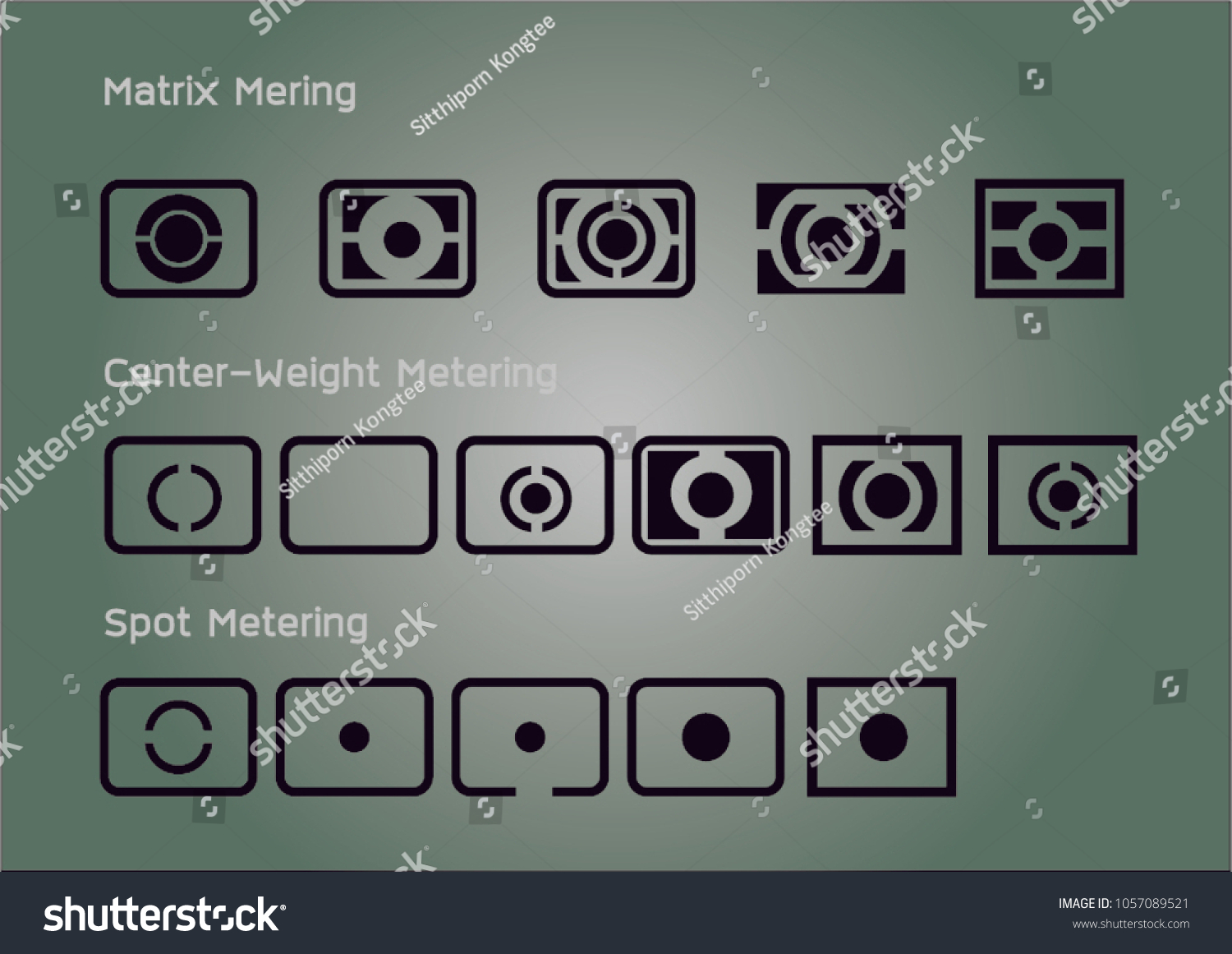 Metering Symbols On Digital Camera Vector Stock Vector (Royalty Free ...