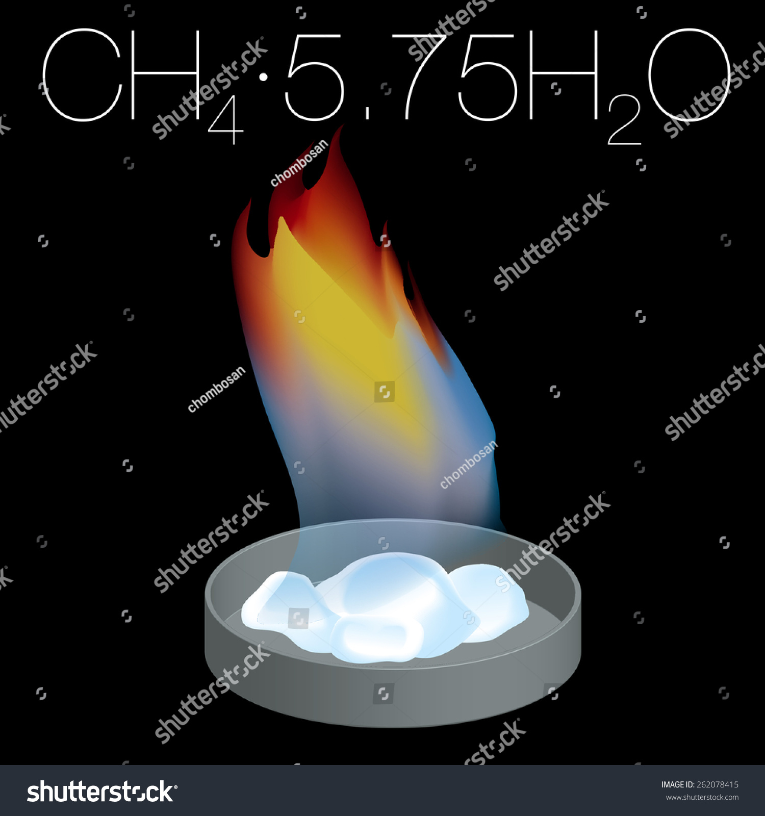 Methane Hydrate Image Illustration Stock Vector (Royalty Free ...