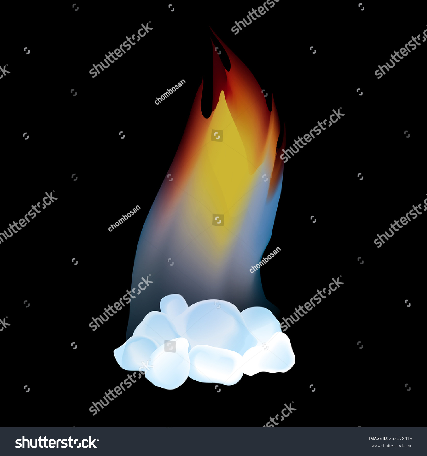 Methane Hydrate Image Illustration Stock Vector (Royalty Free) 262078418