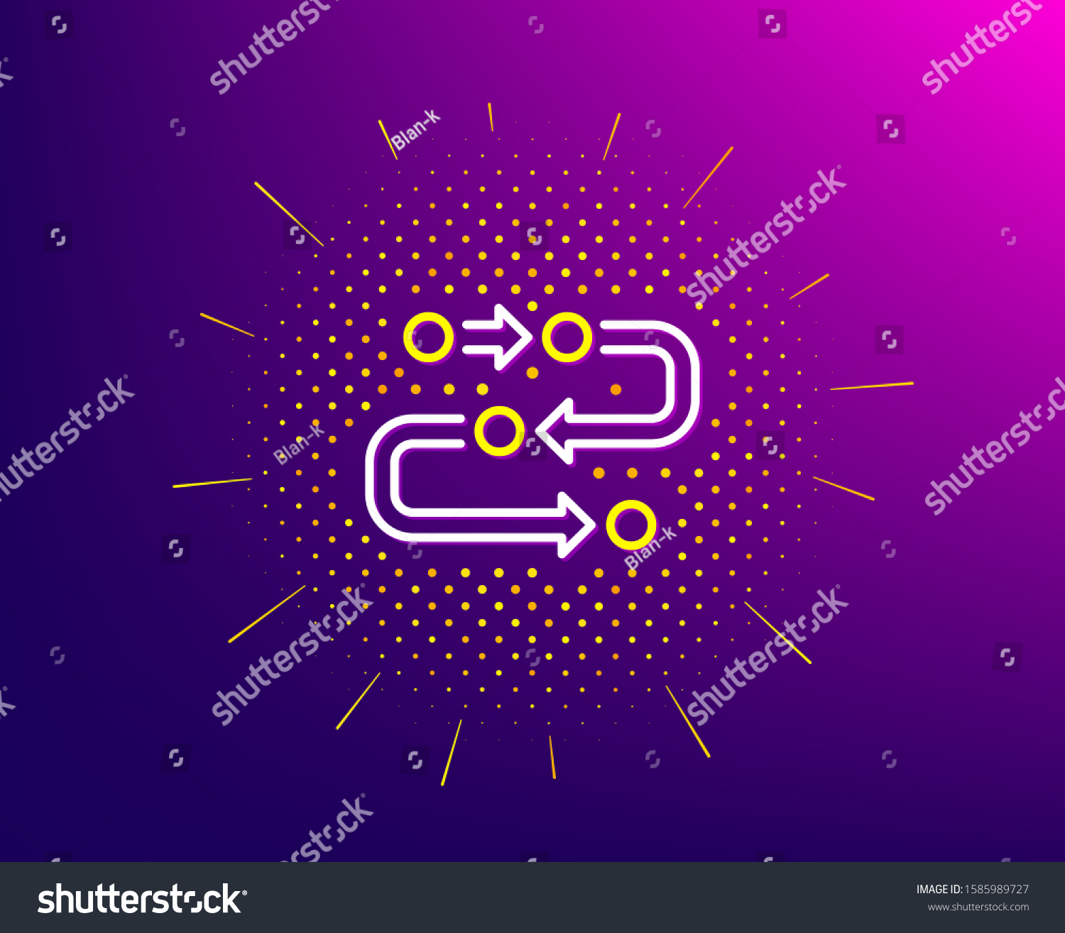 Methodology Line Icon Halftone Pattern Development Stock Vector ...