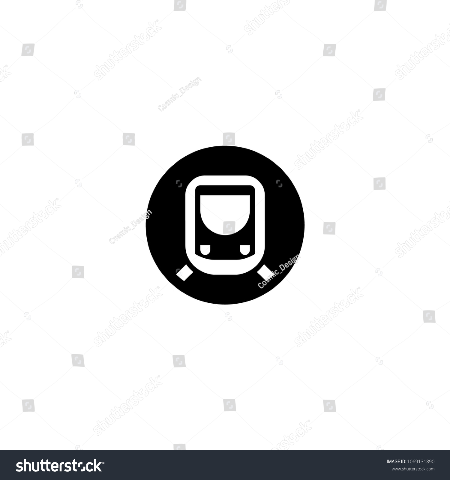 Metro Icon Vector Metro Train Illustration Stock Vector (Royalty Free ...