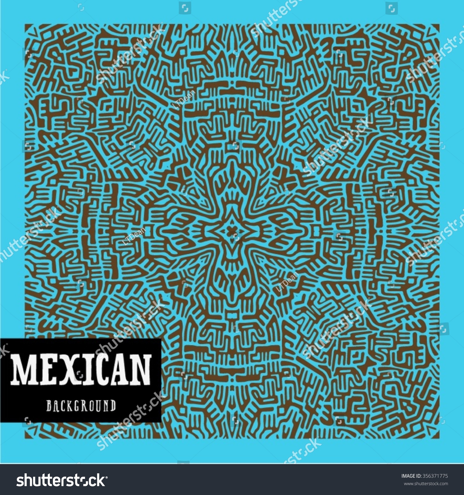 Mexican Background Pattern Stock Vector (Royalty Free) 356371775