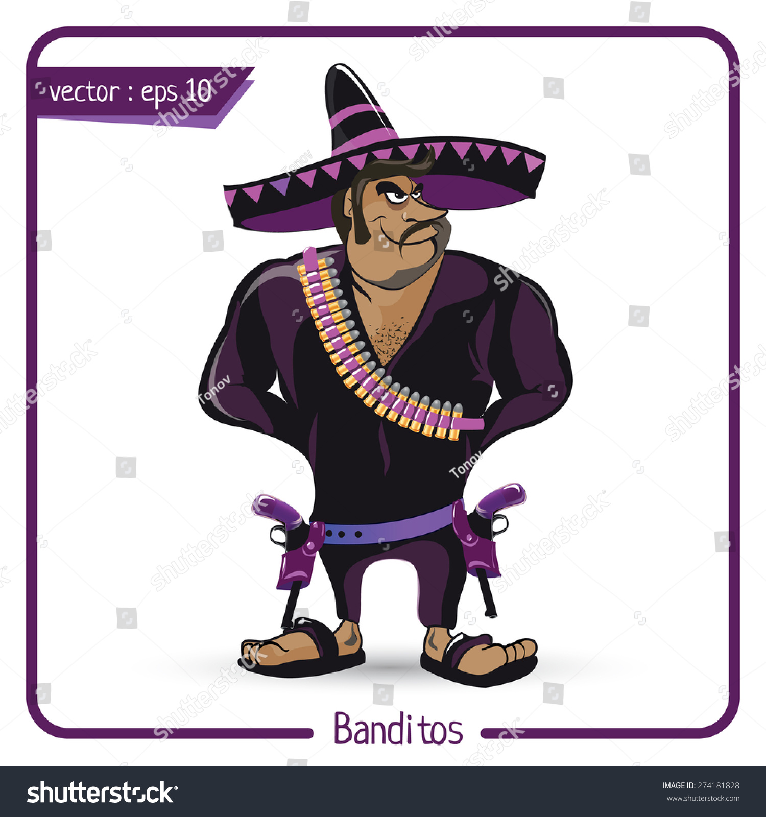 Mexican Bandit Stock Vector (Royalty Free) 274181828