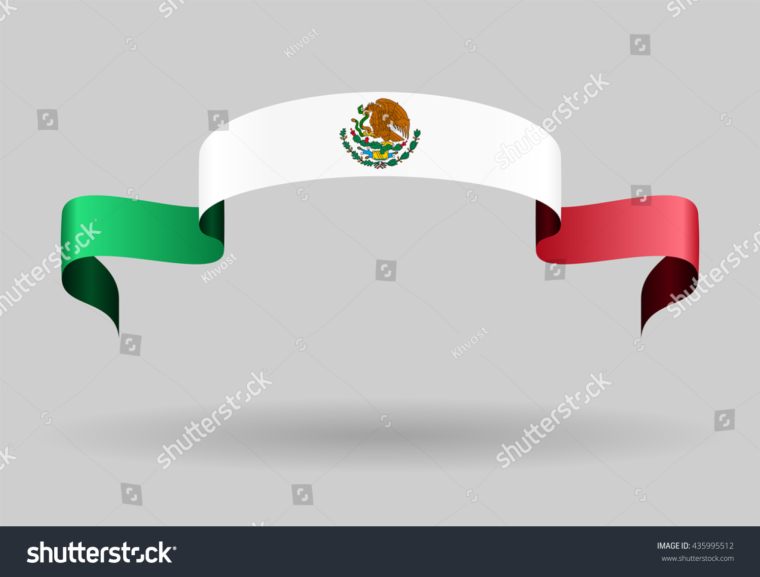 Mexican Flag Wavy Abstract Background Vector Stock Vector (Royalty Free ...