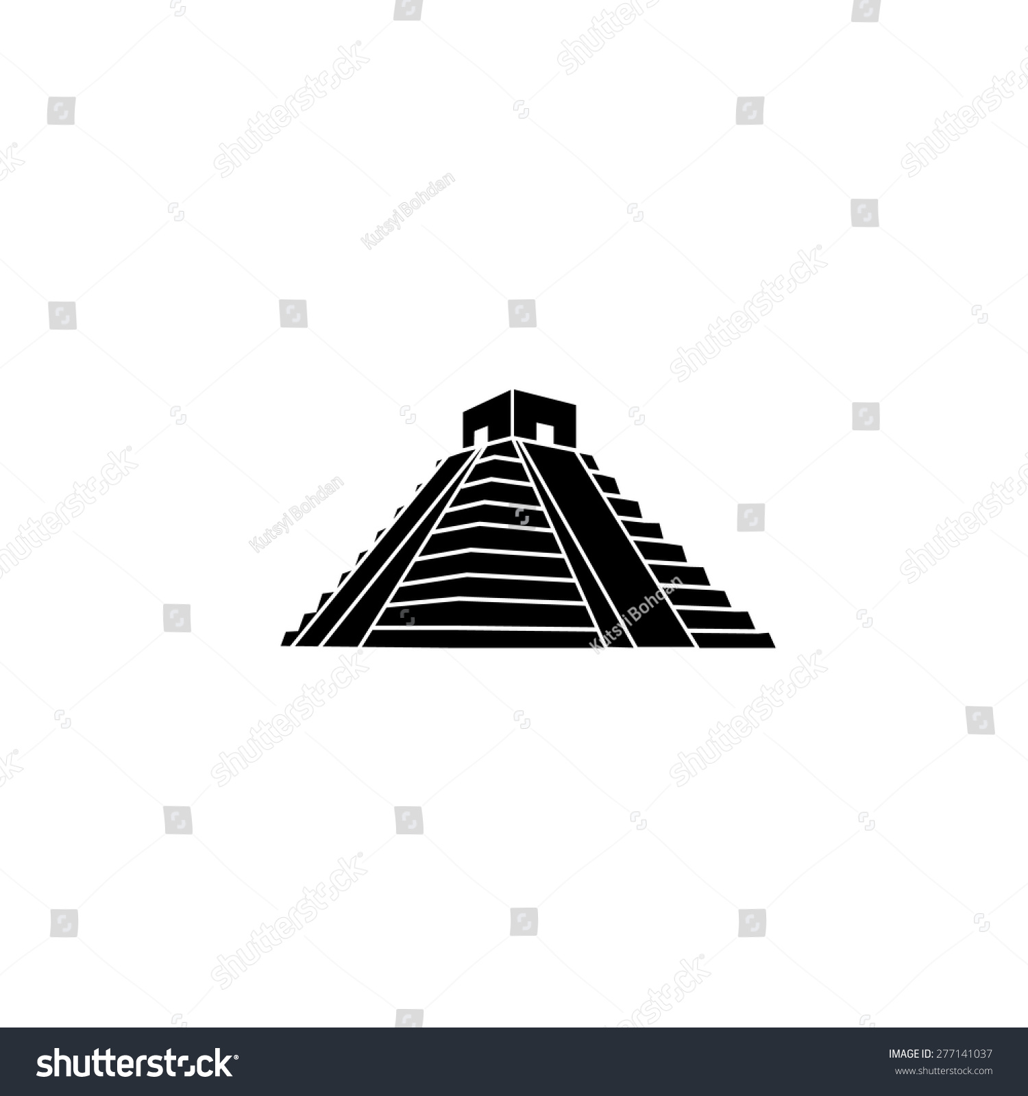 Mexican Mayan Pyramid Stock Vector (Royalty Free) 277141037 | Shutterstock