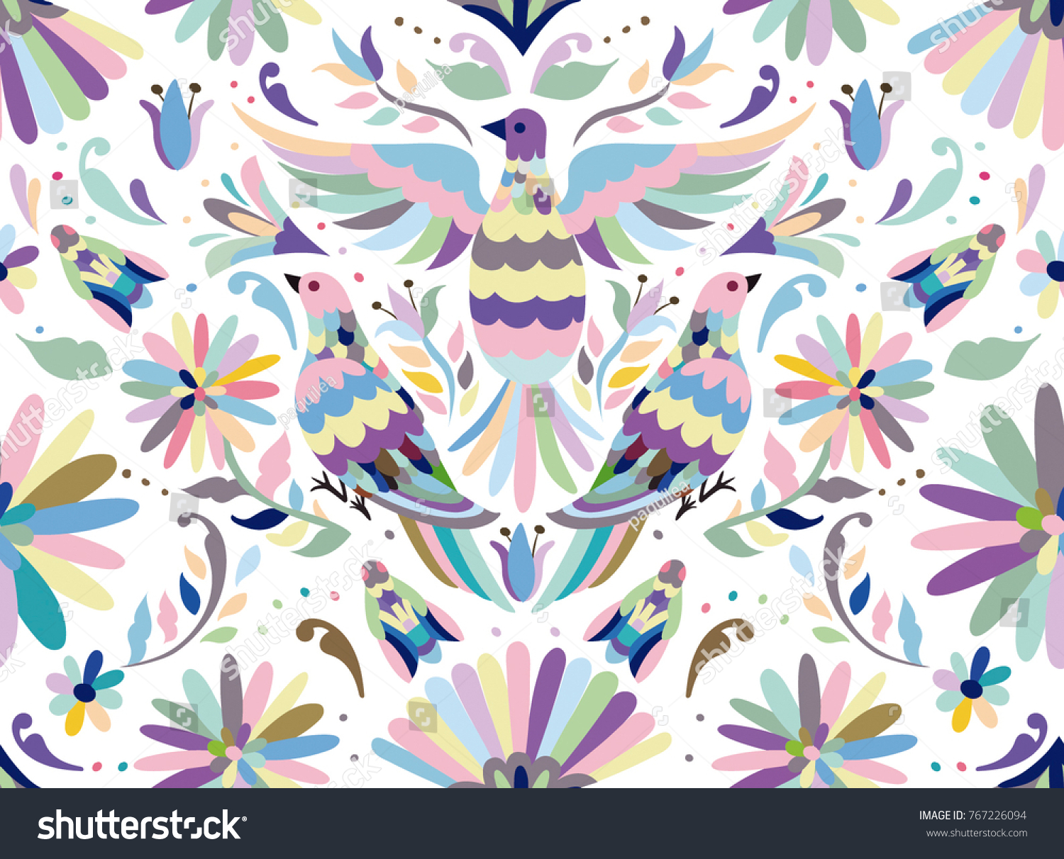 otomi de patrón mexicano: vector de stock (libre de regalías) 767226094