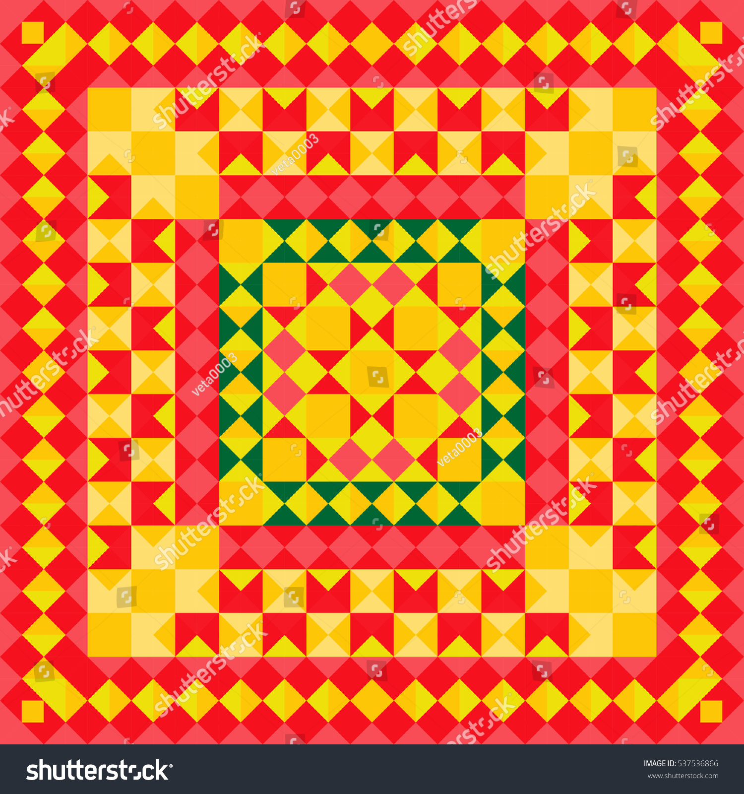 Mexican Pattern Pixel Bright Background Mexican Stock Vector (Royalty ...