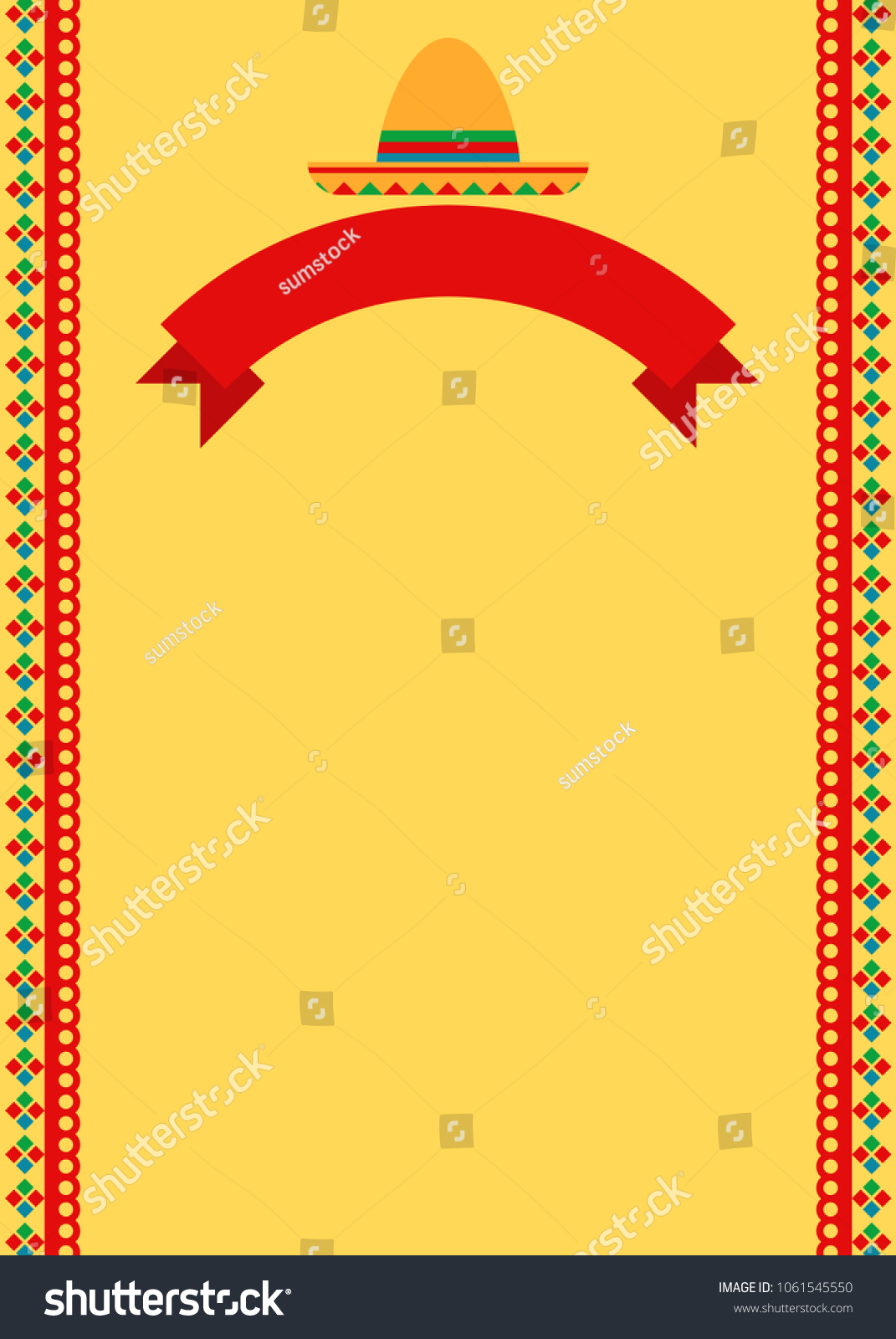 Mexican Poster Background: vector de stock (libre de regalías ...