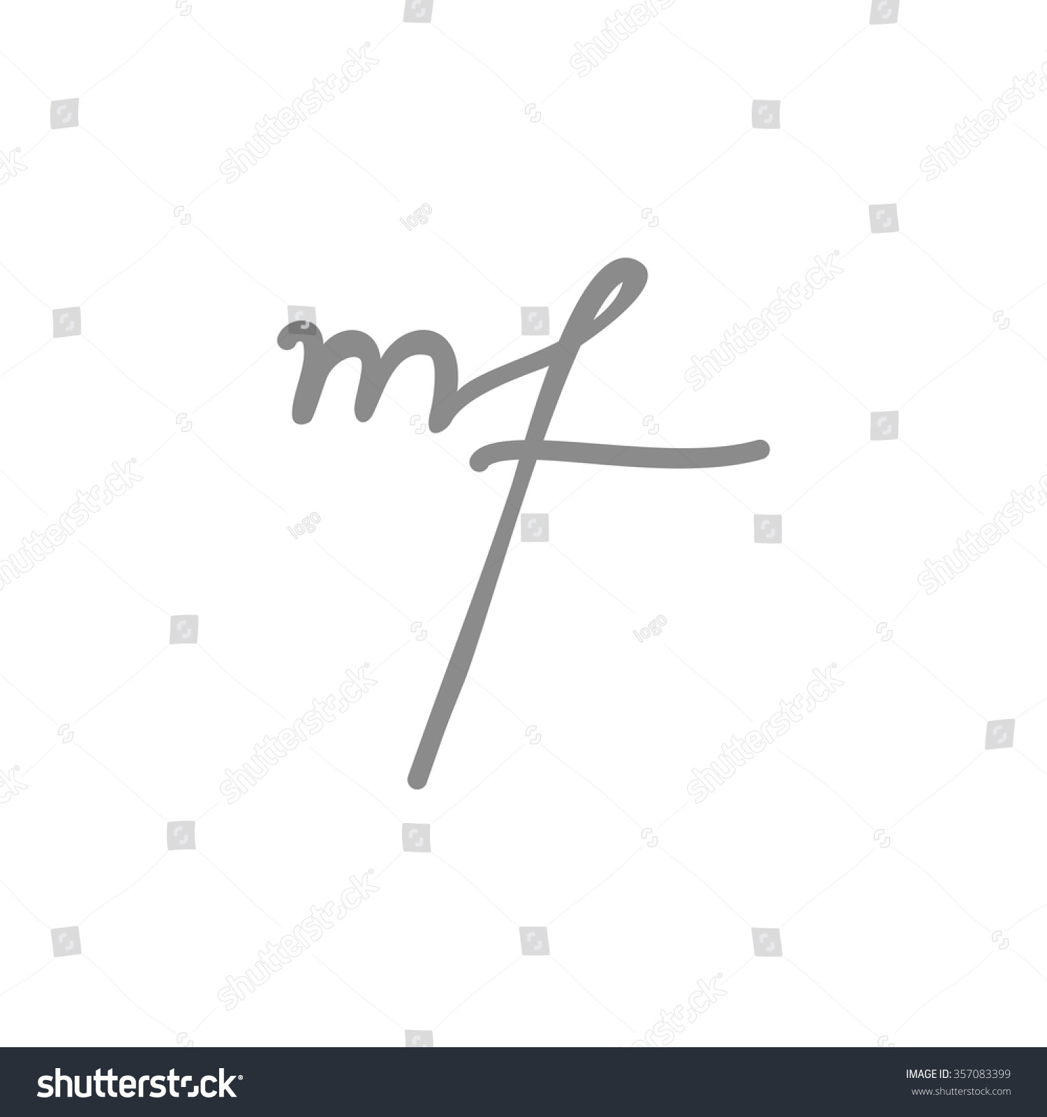 logotipo de MF: vector de stock (libre de regalías) 357083399 ...