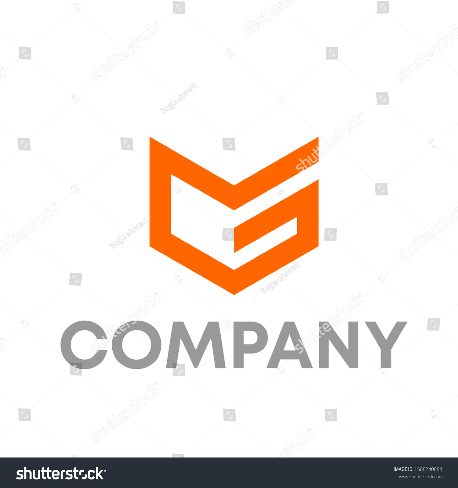 Mg Logo Vector Design Template Sign: vector de stock (libre de regalías ...