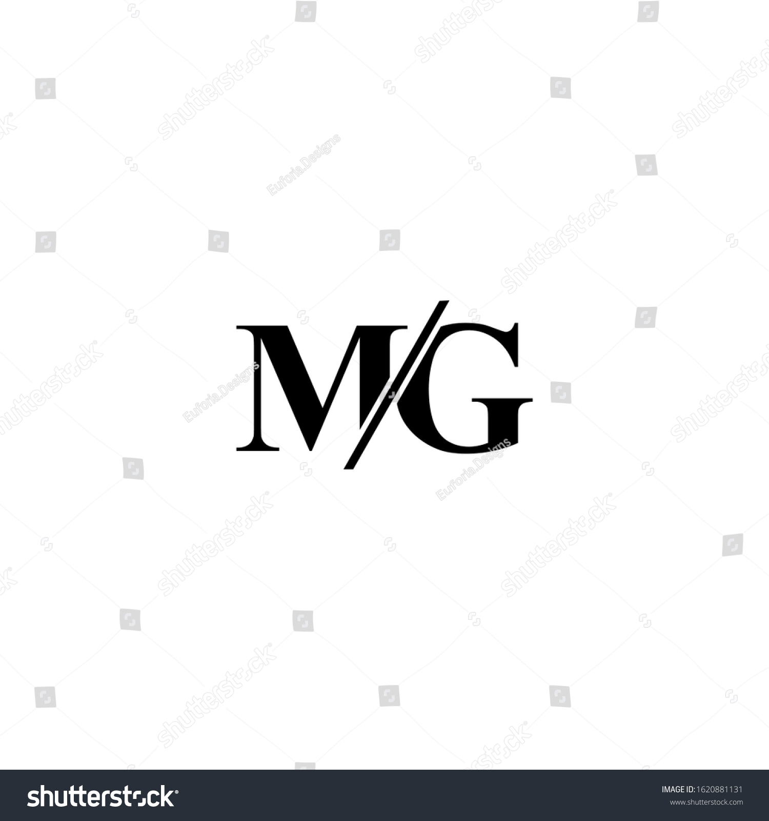 Mg M G Logo Design Template: vetor stock (livre de direitos) 1620881131 ...