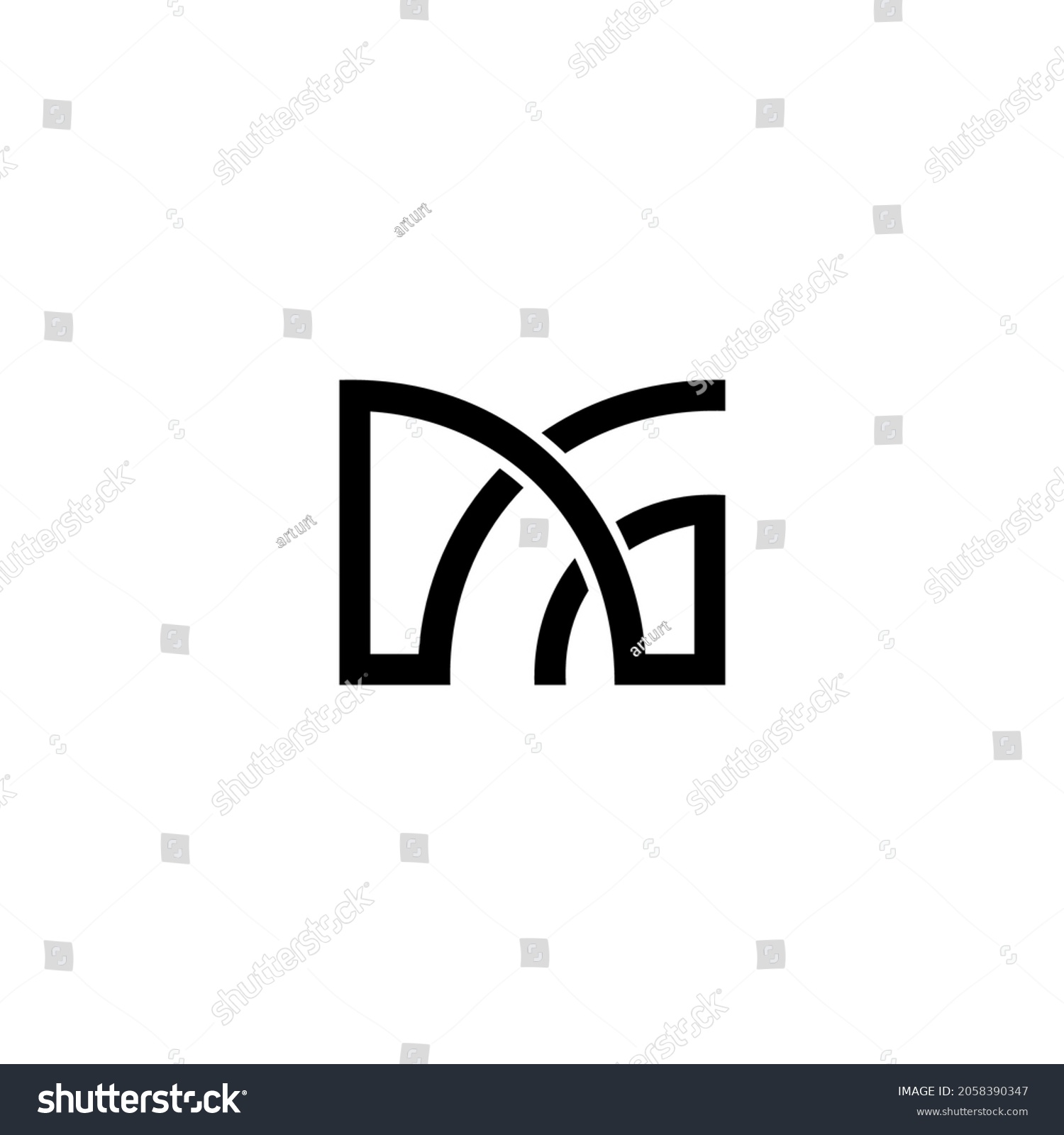 Mg Vector Logo Company Stock Vector (Royalty Free) 2058390347 ...