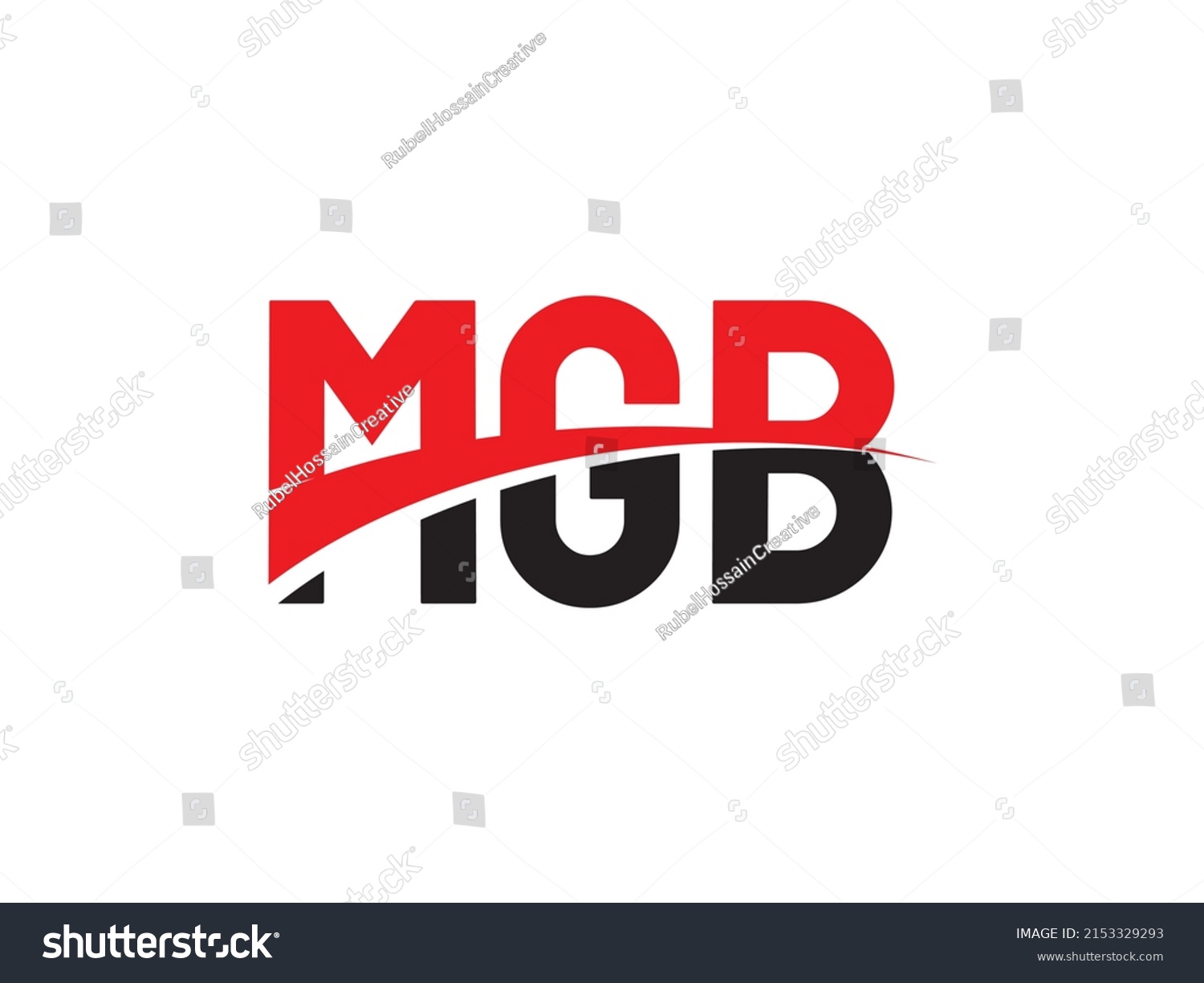 Mgb Letter Initial Logo Design Vector Stock Vector (Royalty Free ...