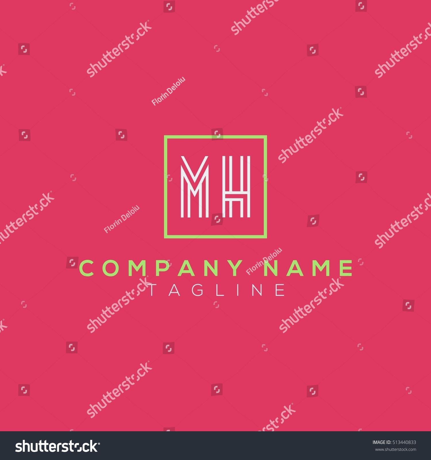 Mh Logo Stock Vector (Royalty Free) 513440833 | Shutterstock