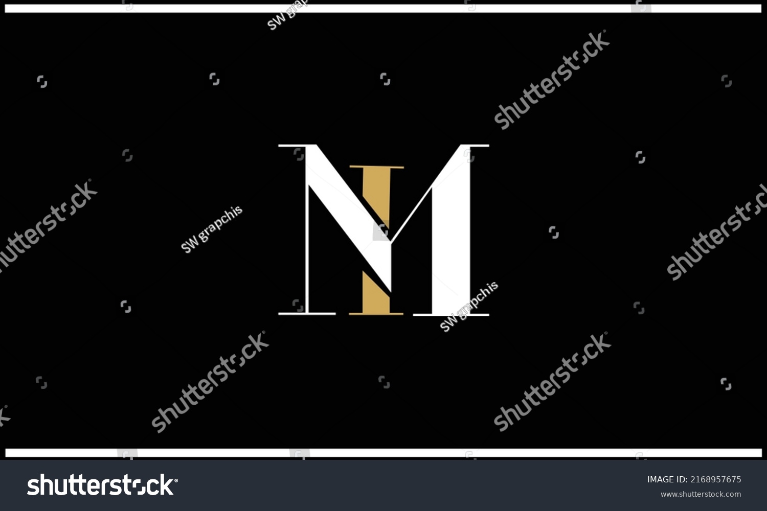 Mi Im Abstract Letters Logo Monogram Stock Vector (Royalty Free ...