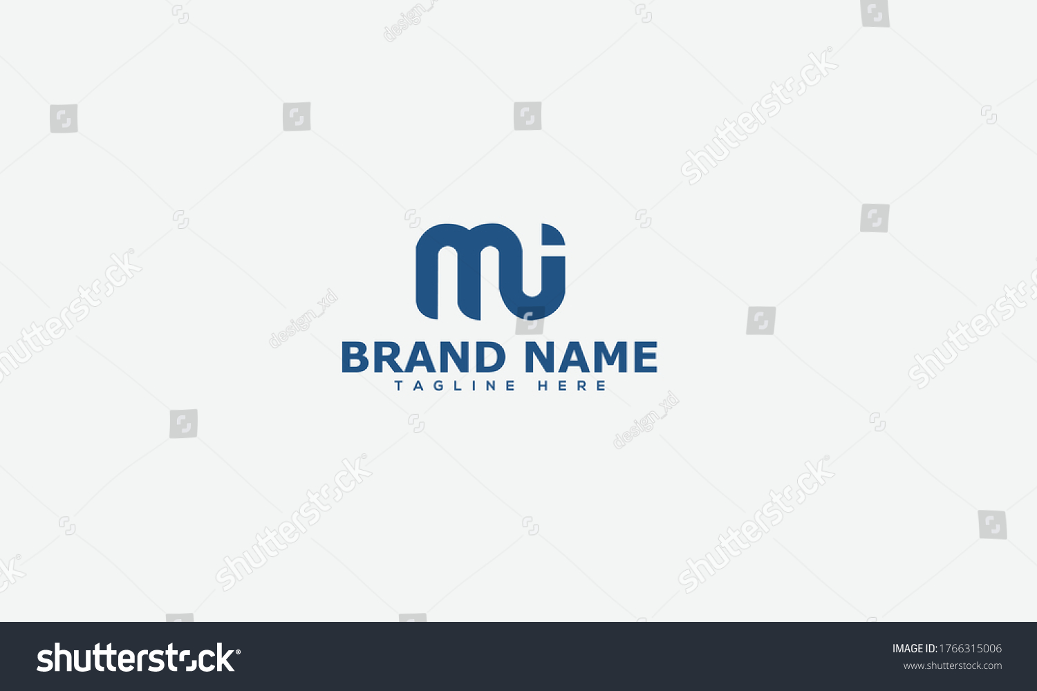 Mi Logo Design Template Vector Stock Vector (Royalty Free) 1766315006